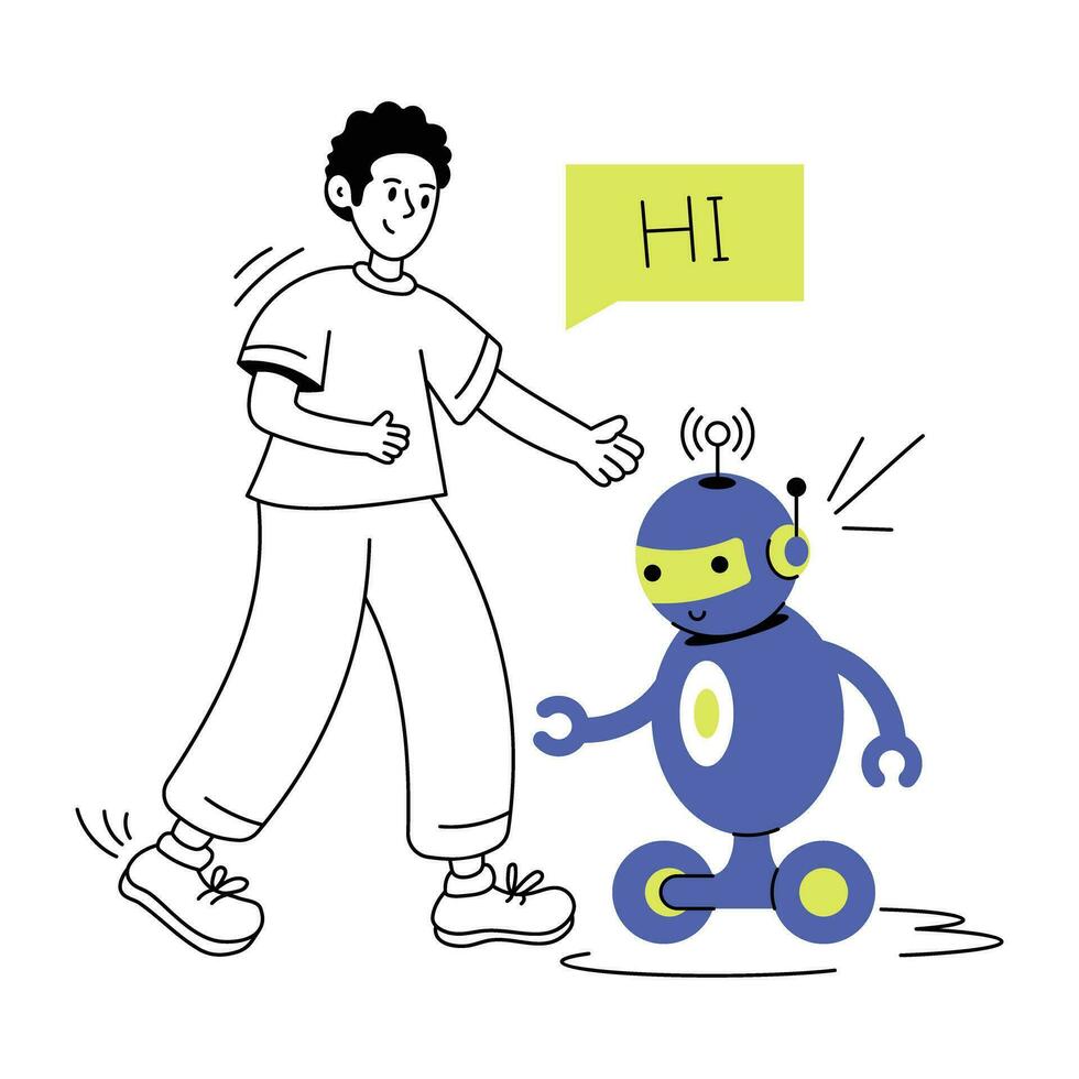 Trendy Robot Talk 24822030 Vector Art at Vecteezy Trendy Robot Talk 24822030 Vector Art at Vecteezy