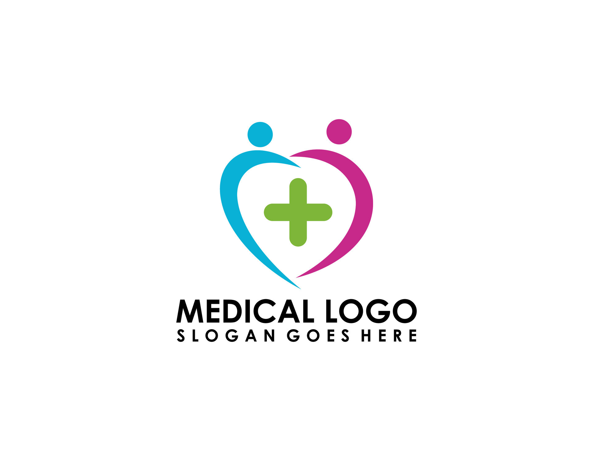 médico logo diseño vector 24824499 Vector en Vecteezy