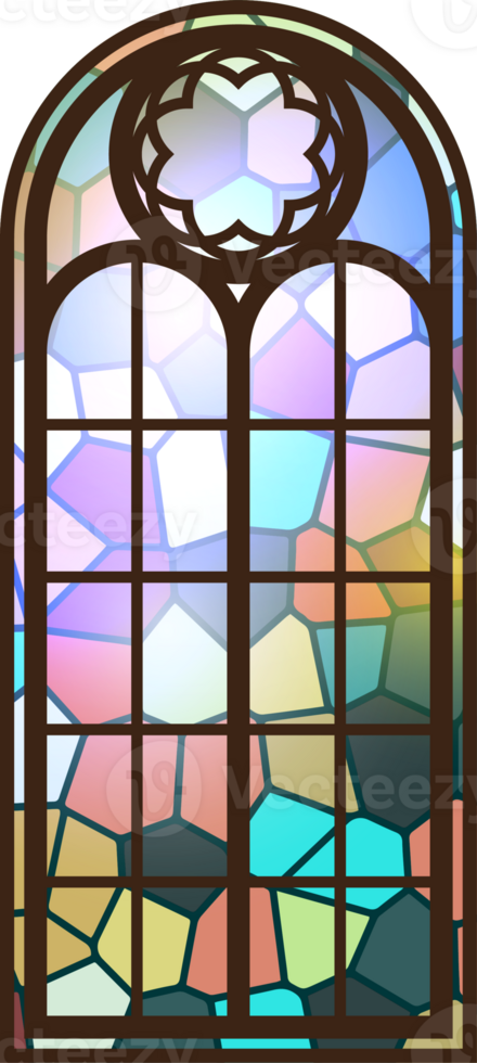 Gothic Stained Glass Window Church Medieval Arch Catholic Cathedral