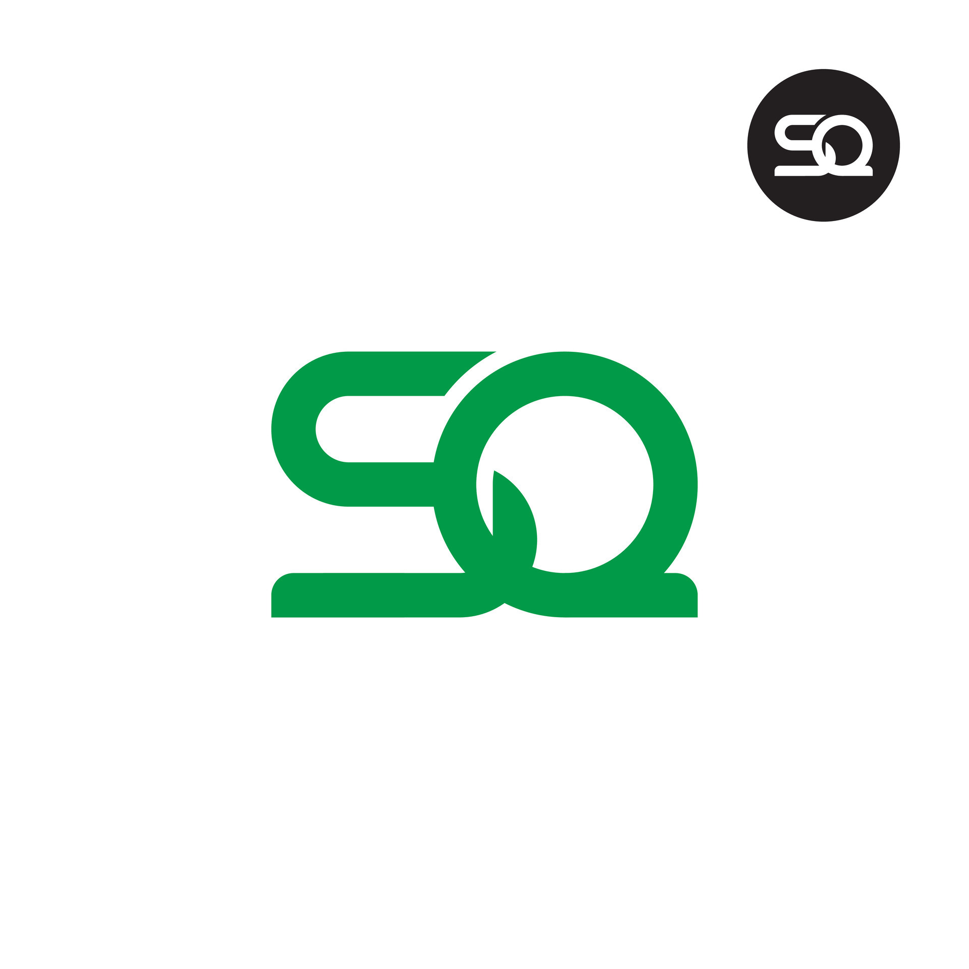 letra sq monograma logo diseño 24826017 Vector en Vecteezy