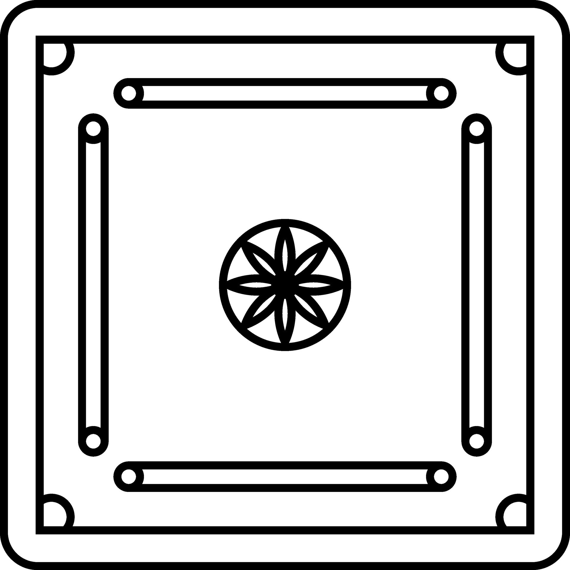 Carrom board in black and white color. 24827257 Vector Art at Vecteezy Carrom board in black and white color. 24827257 Vector Art at Vecteezy
