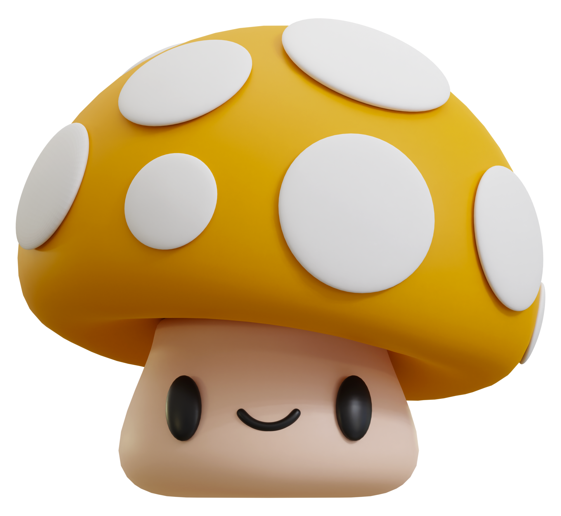 3d Rendering Cartoon Cute Mushroom Character Illustration 24830994 Png