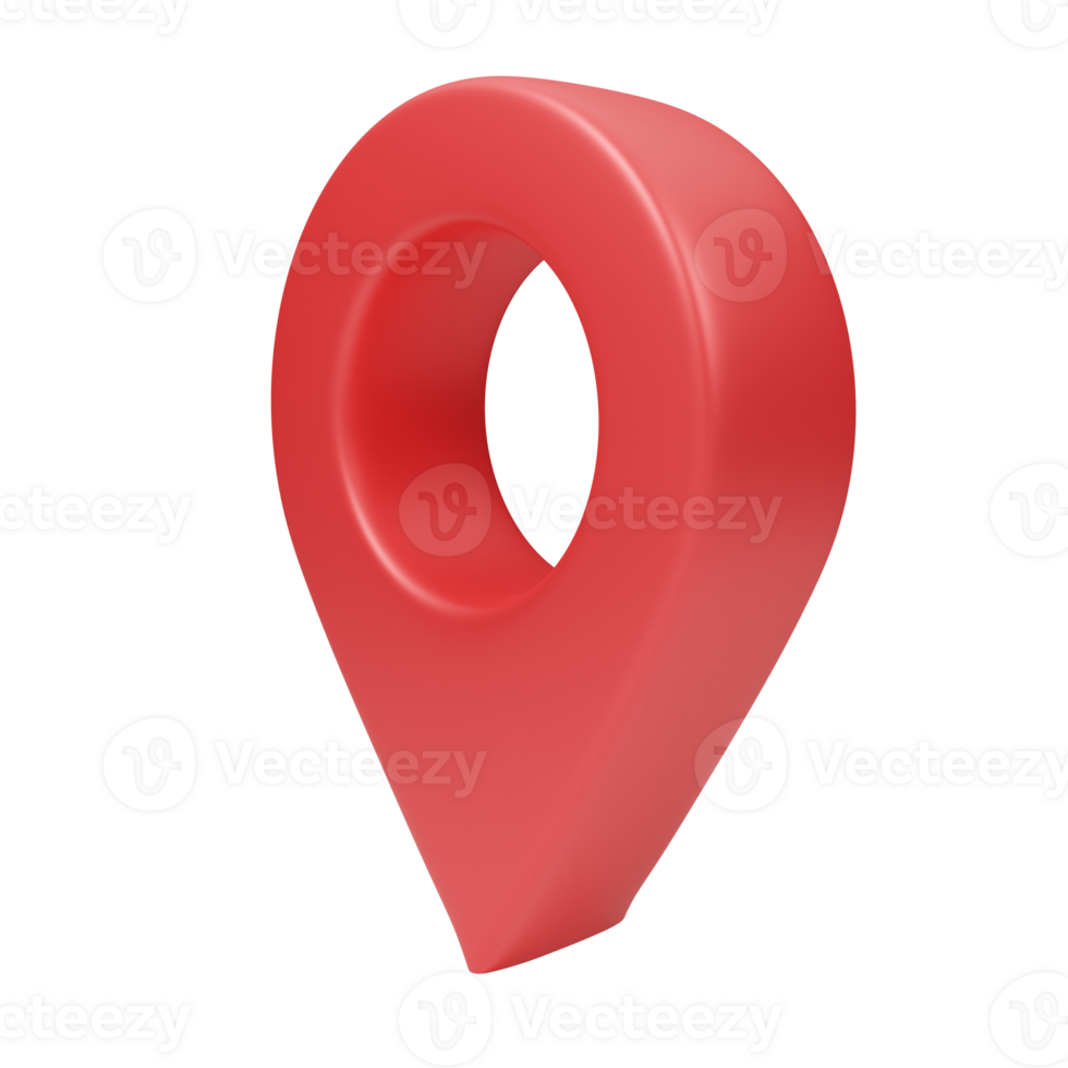 3D render red pin map location pointer icon. 24831290 PNG 3D render red pin map location pointer icon. 24831290 PNG