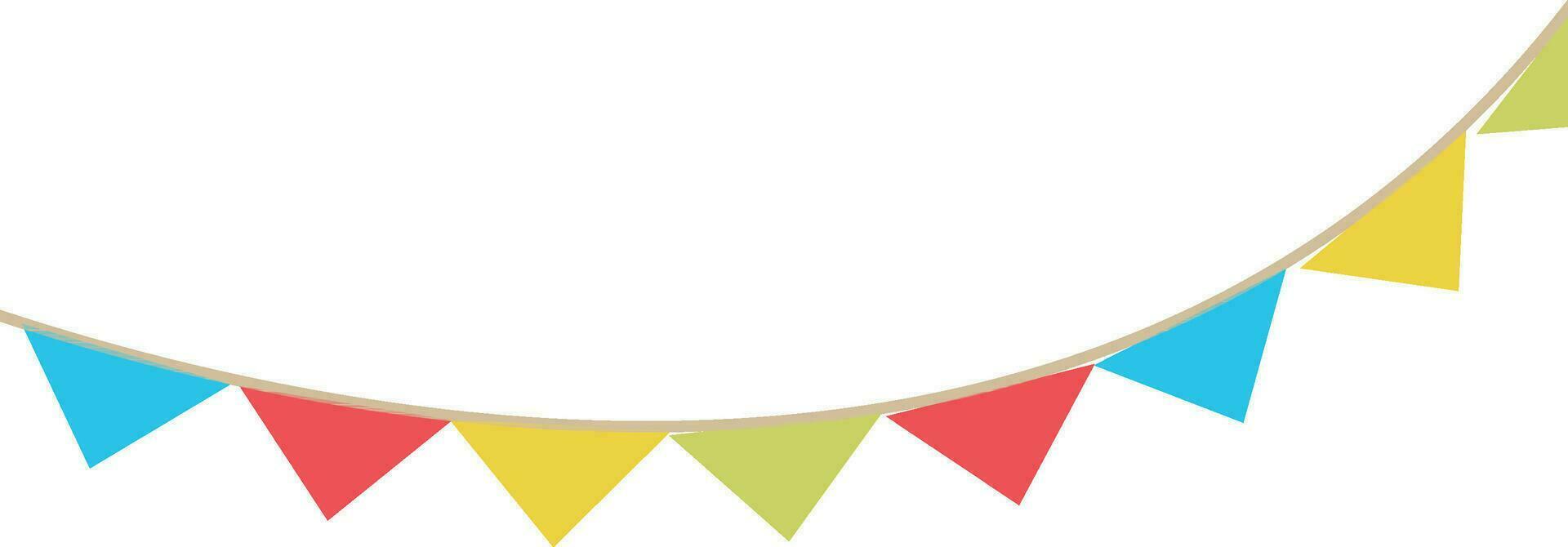 Colorful party flag hanging on a rope. 24831894 Vector Art at Vecteezy