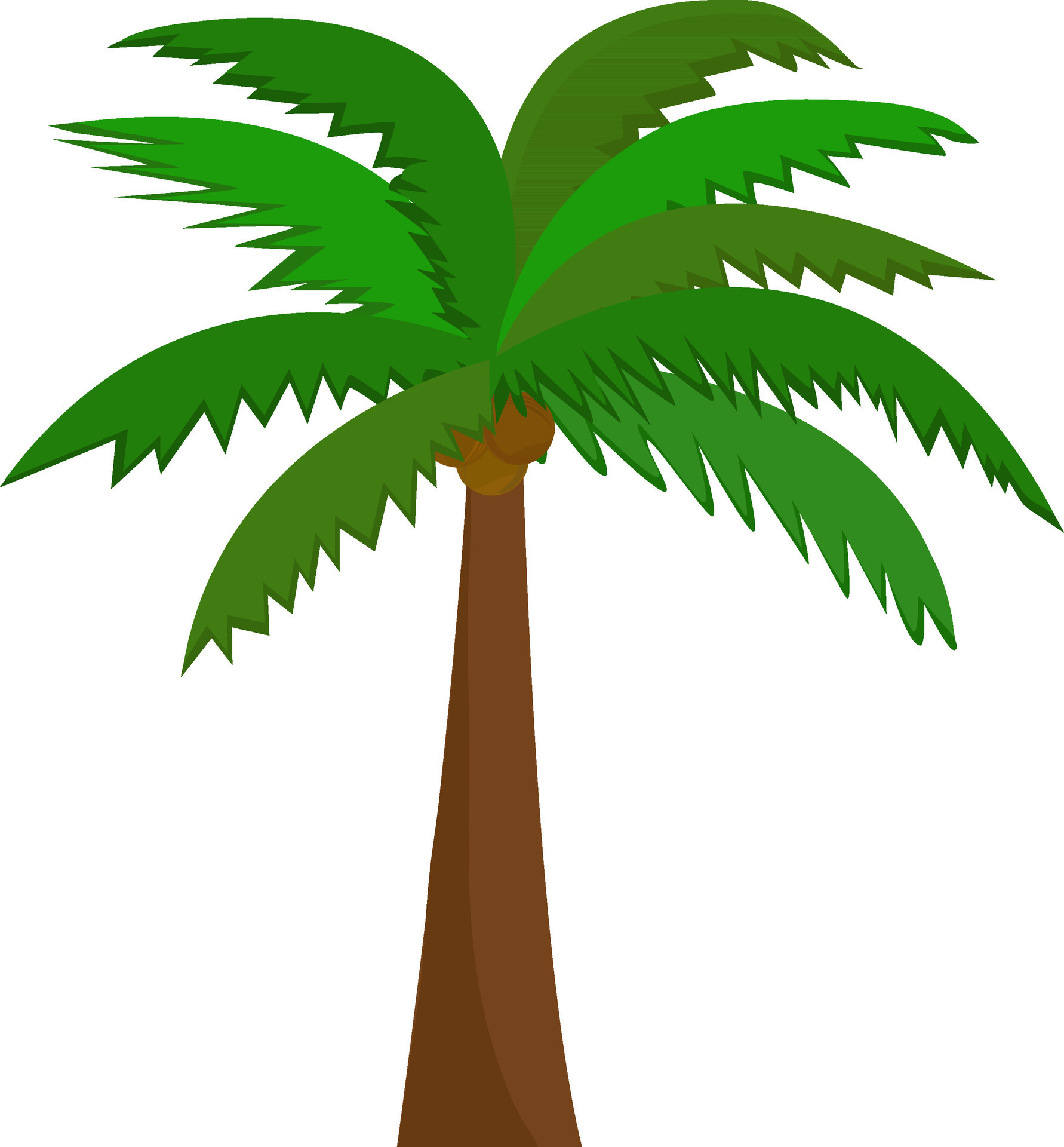 Vector illustration of coconut tree. 24833700 Vector Art at Vecteezy