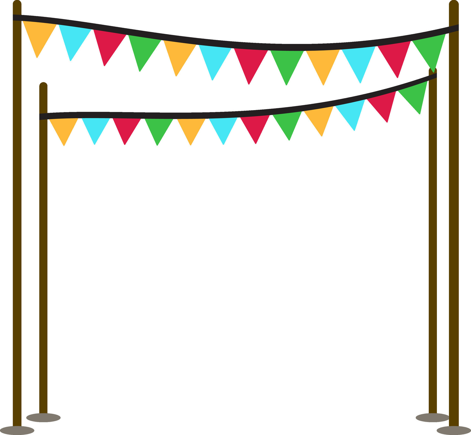Illustration of colorful bunting flags. 24838401 Vector Art at Vecteezy