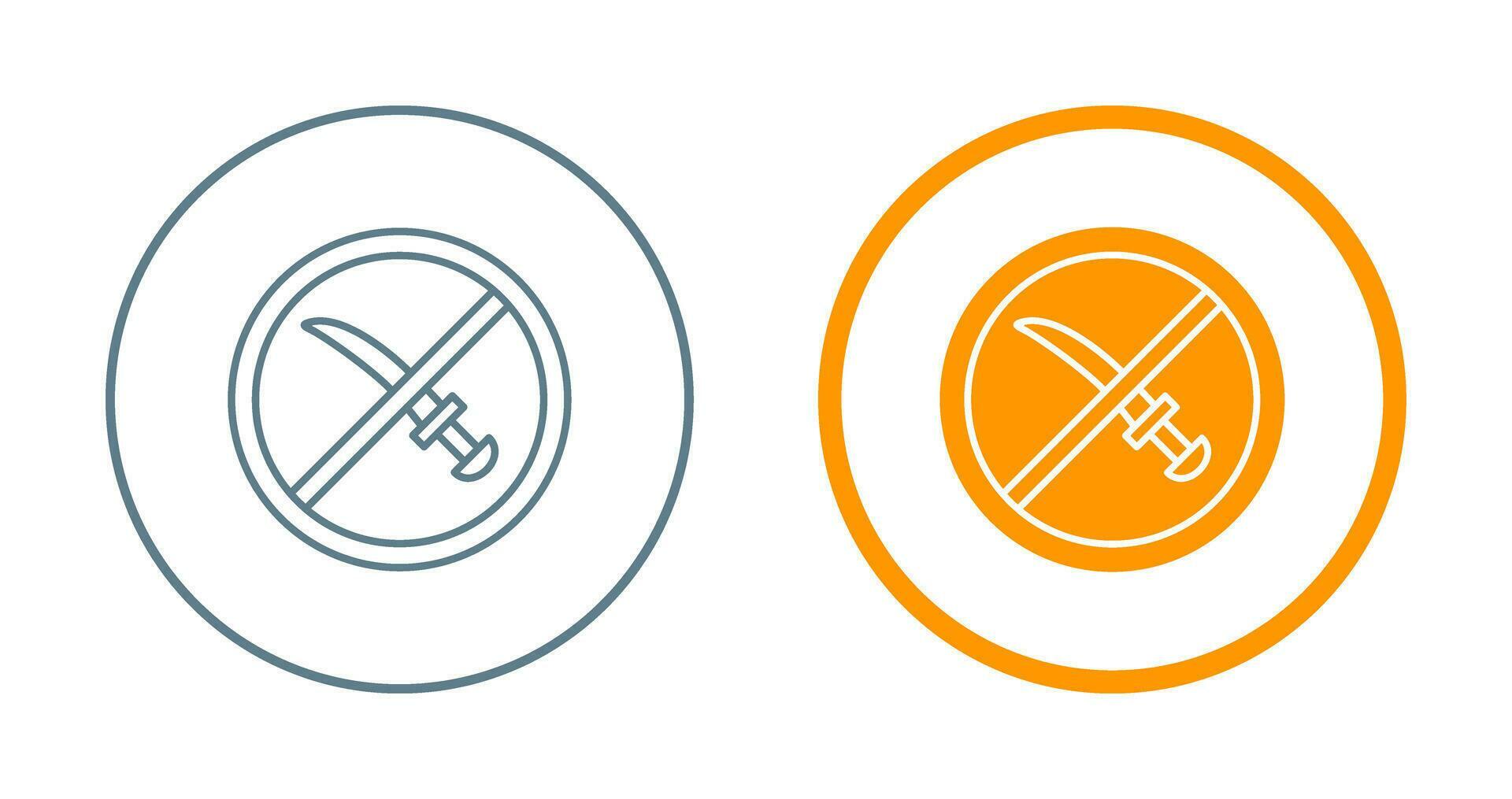 No Weapons Vector Icon 24841188 Vector Art at Vecteezy