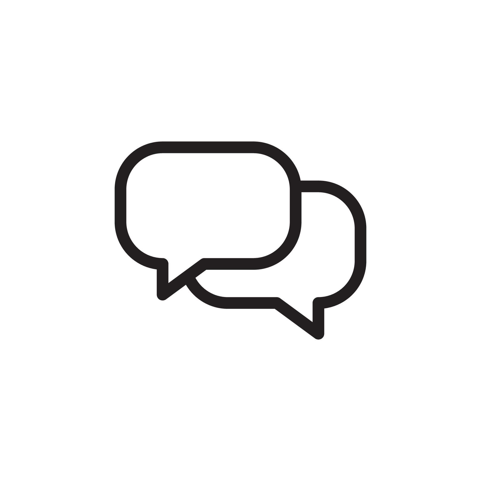 message ui ux vector icon 24843579 Vector Art at Vecteezy