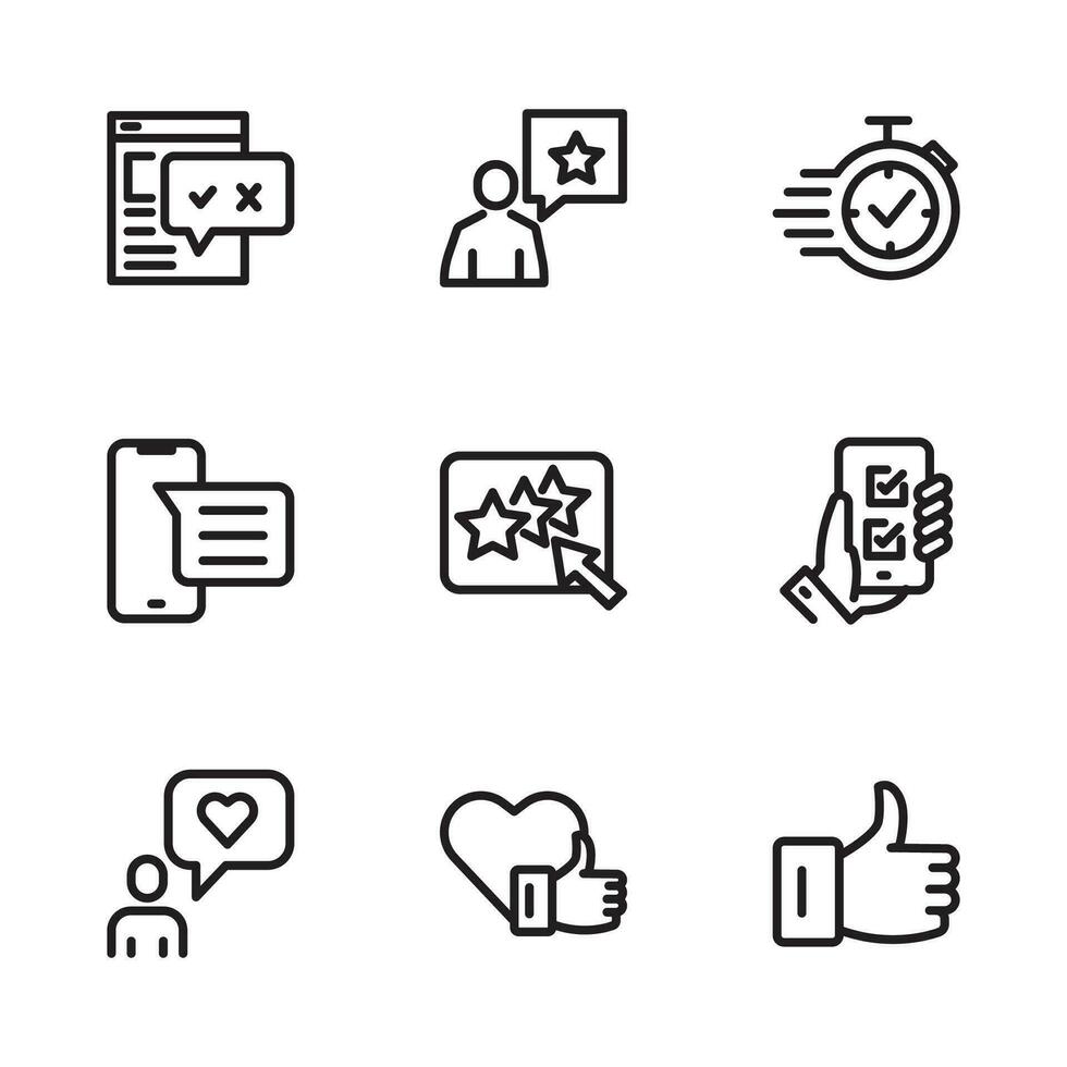 set icon line feedback, rating. vector illustration 24843603 Vector Art ... set icon line feedback, rating. vector illustration 24843603 Vector Art ...