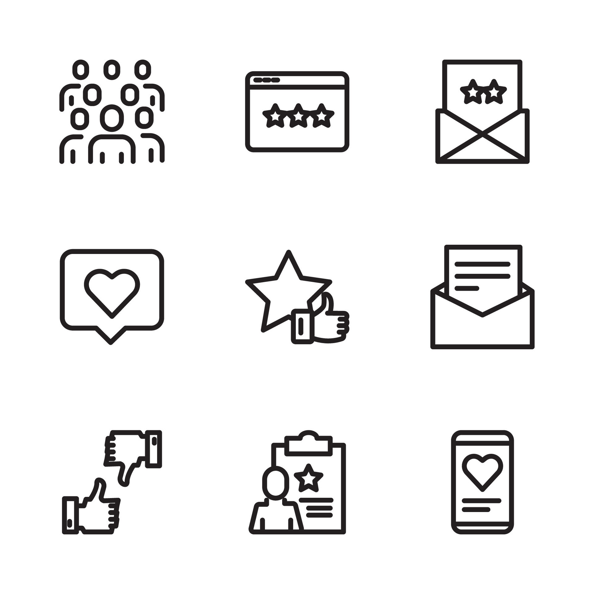set icon line feedback, rating. vector illustration 24843605 Vector Art ... set icon line feedback, rating. vector illustration 24843605 Vector Art ...