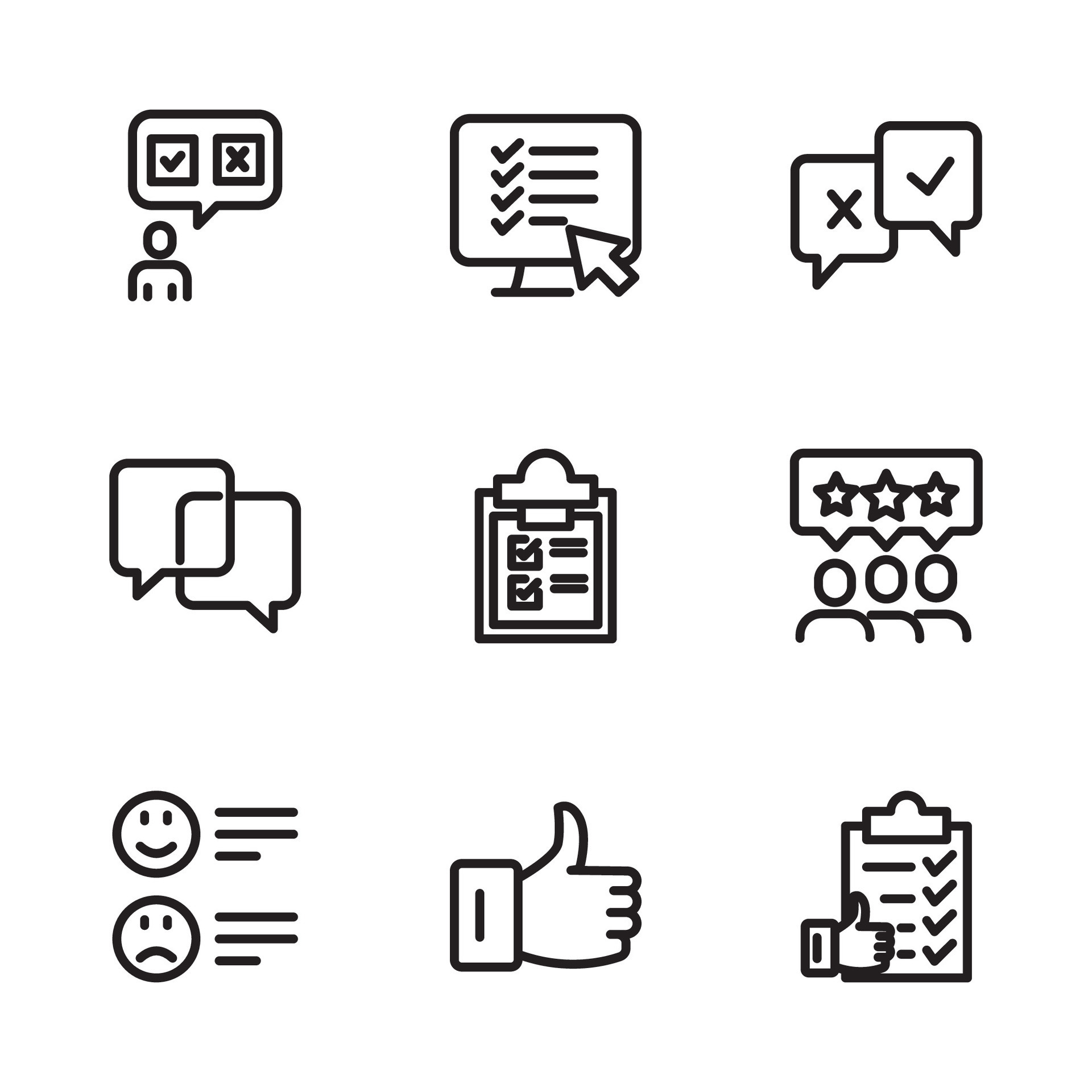 set icon line feedback, rating. vector illustration 24843606 Vector Art ... set icon line feedback, rating. vector illustration 24843606 Vector Art ...