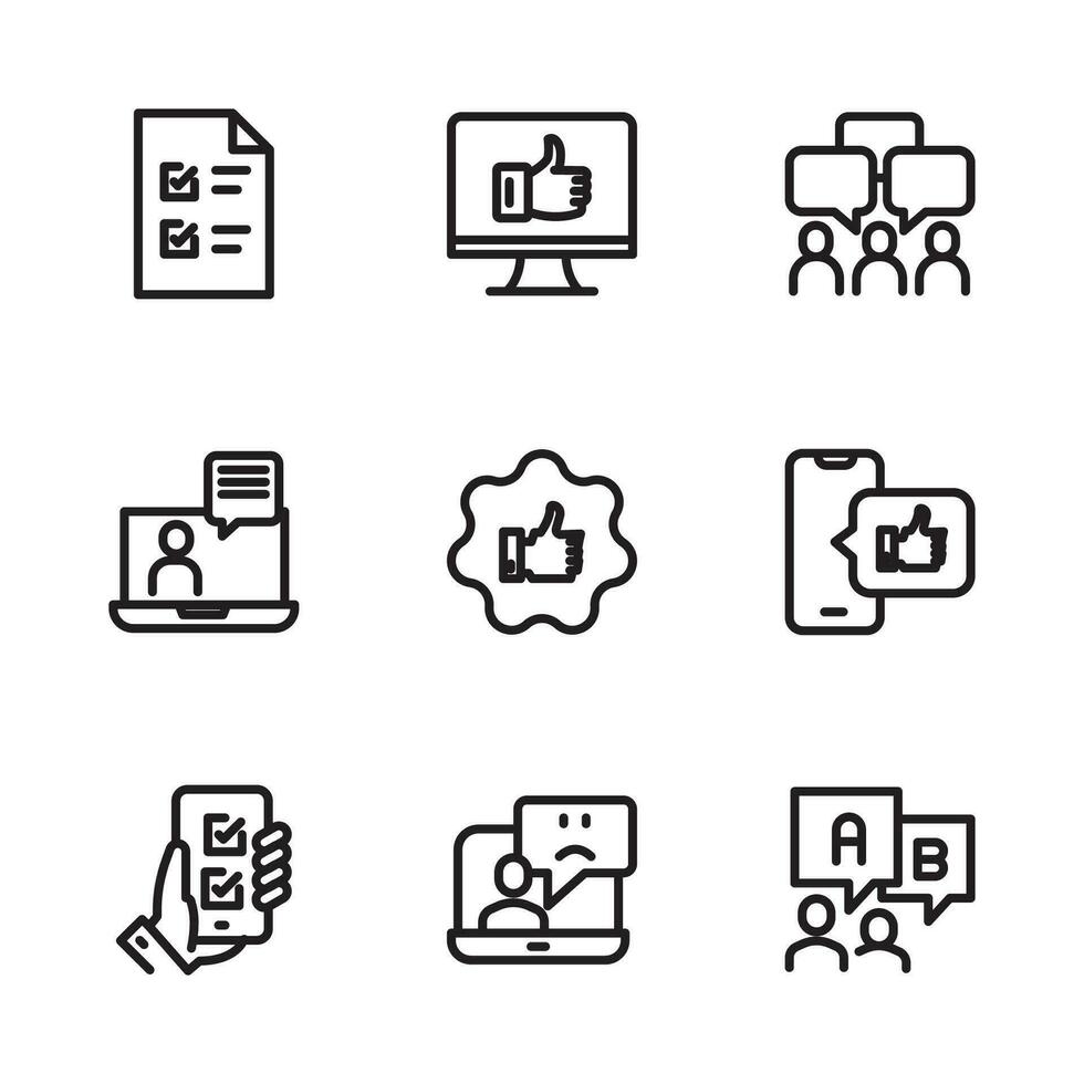 set icon line feedback, rating. vector illustration 24843609 Vector Art ... set icon line feedback, rating. vector illustration 24843609 Vector Art ...