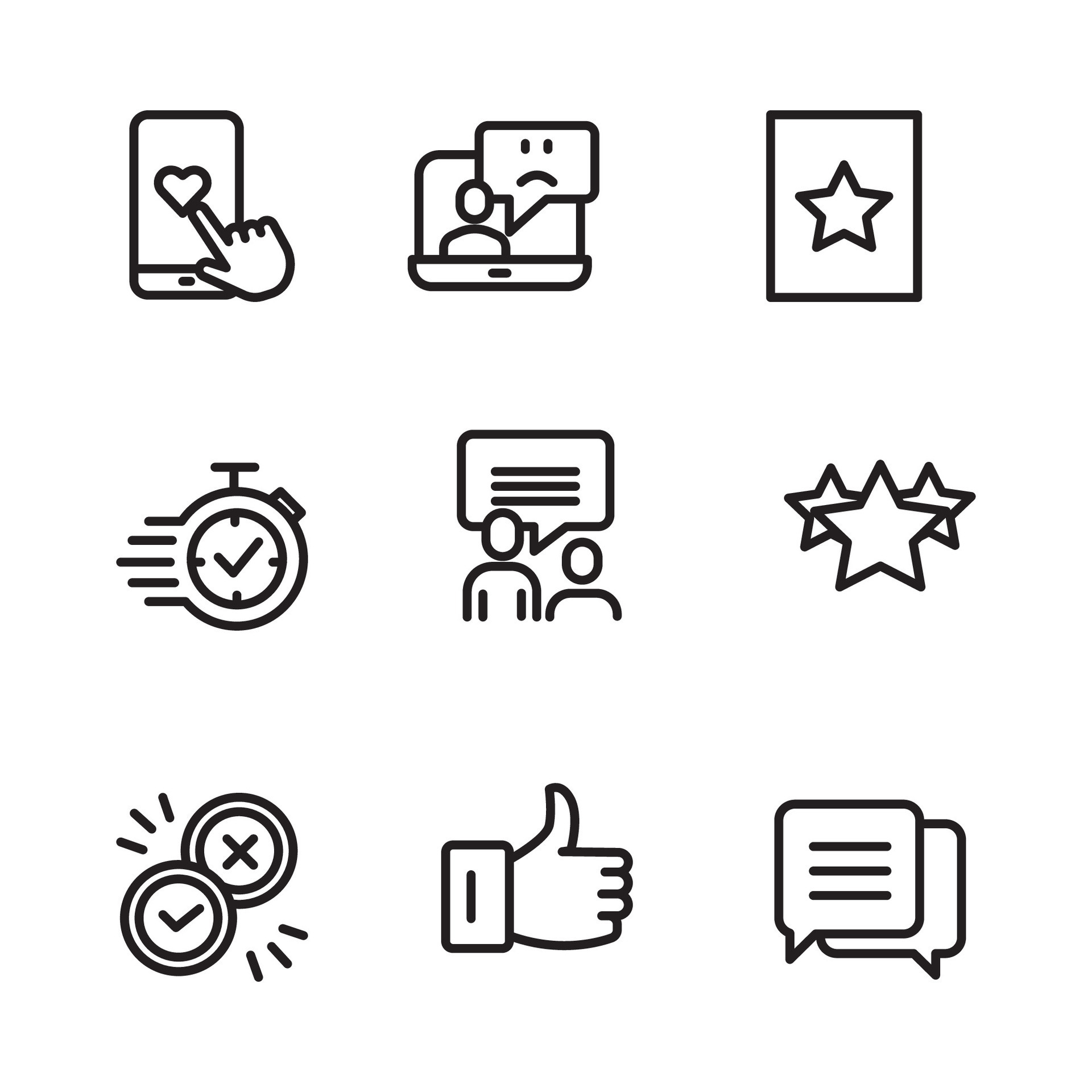 set icon line feedback, rating. vector illustration 24843616 Vector Art ... set icon line feedback, rating. vector illustration 24843616 Vector Art ...