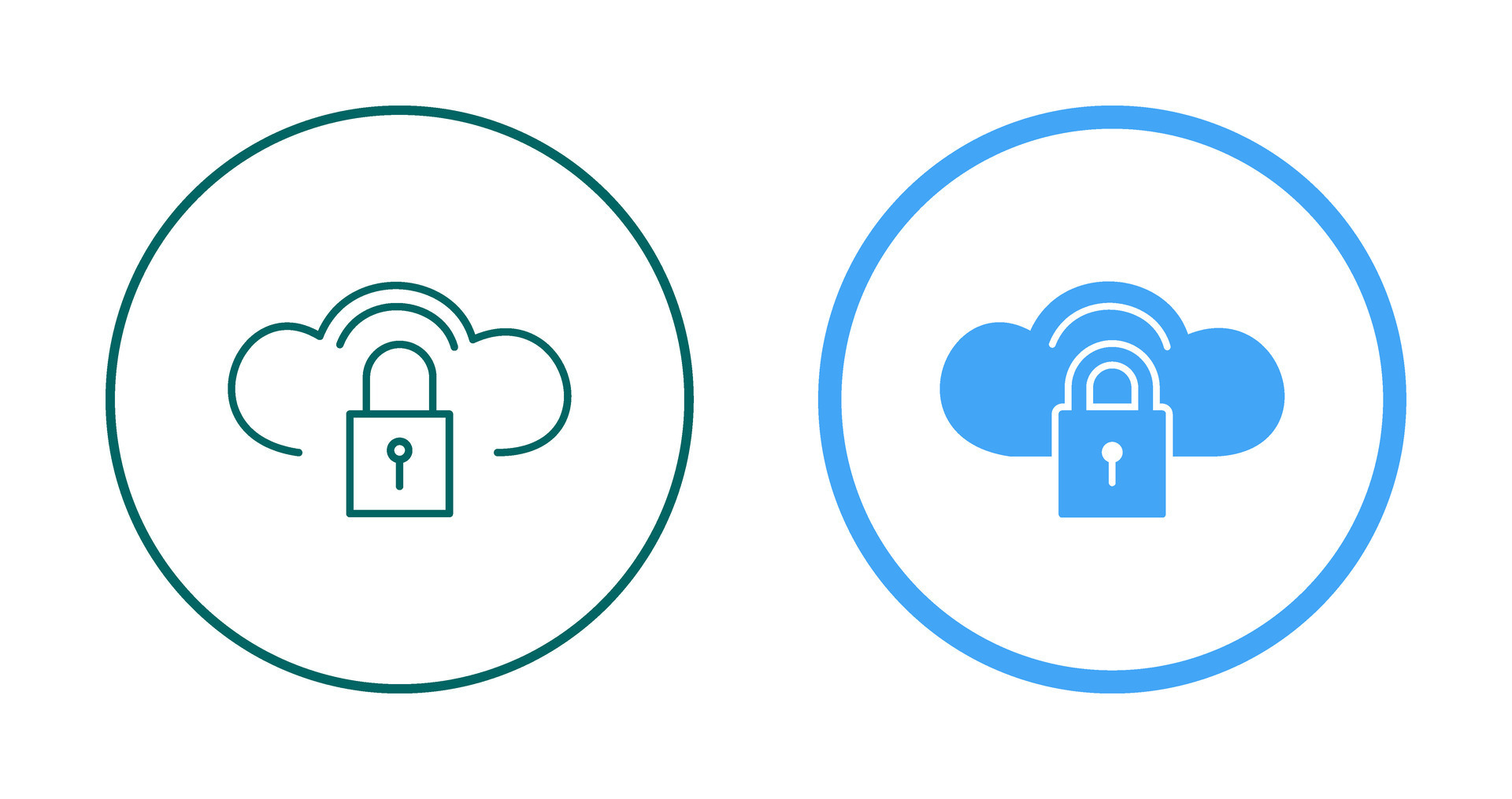 Secure Cloud Vector Icon 24844533 Vector Art at Vecteezy