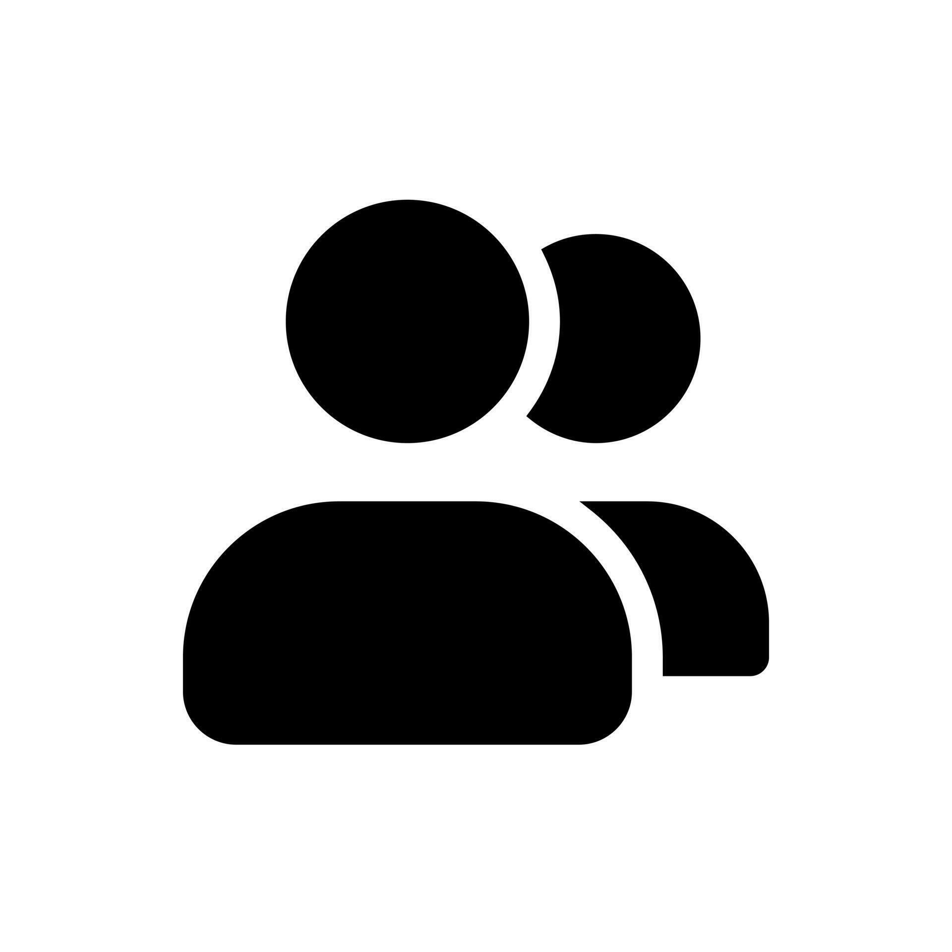 Accounts changing black glyph ui icon. Sharing access to online source. User interface design ...