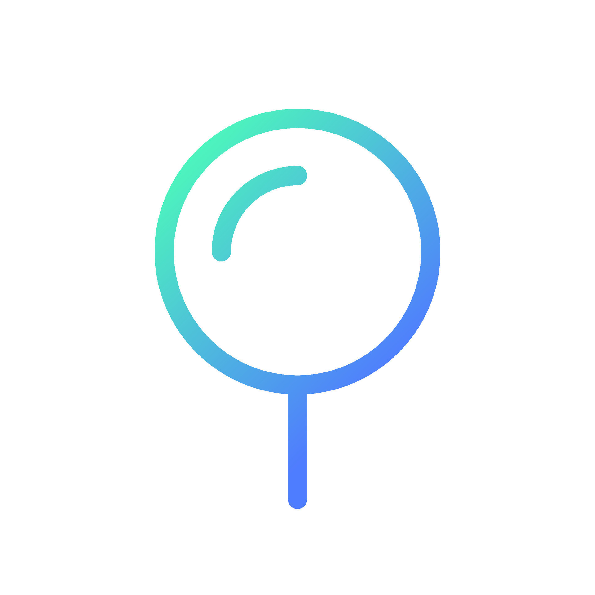 Rounded Push Pin Pixel Perfect Gradient Linear Ui Icon Setting Tool Highlight Location Gps