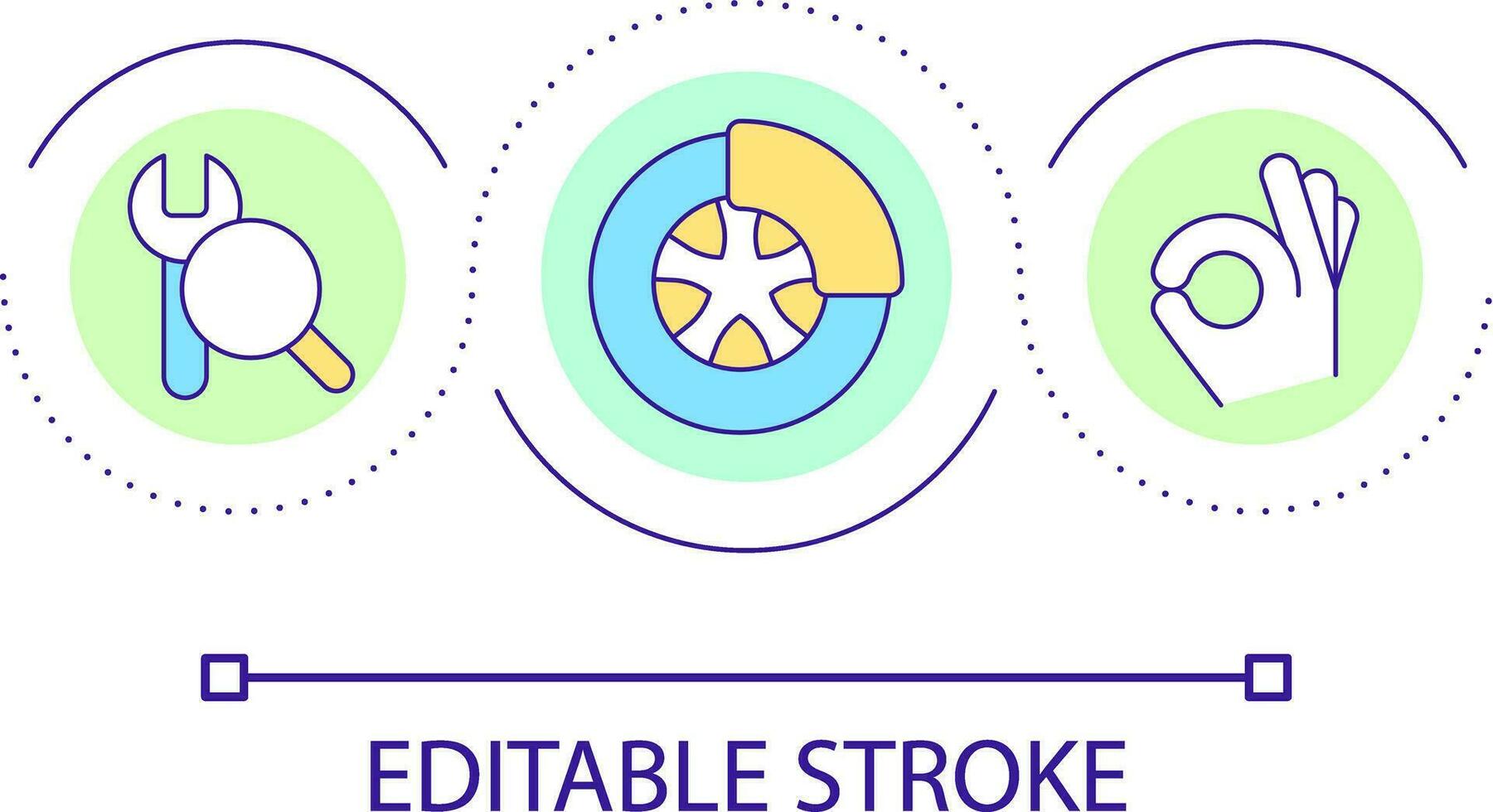Brakes service loop concept icon. Vehicle troubleshooting. Car accident ... Brakes service loop concept icon. Vehicle troubleshooting. Car accident ...