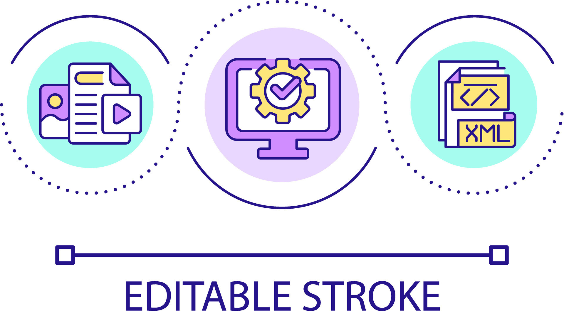Machine learning loop concept icon. IoT technology. Development of ...