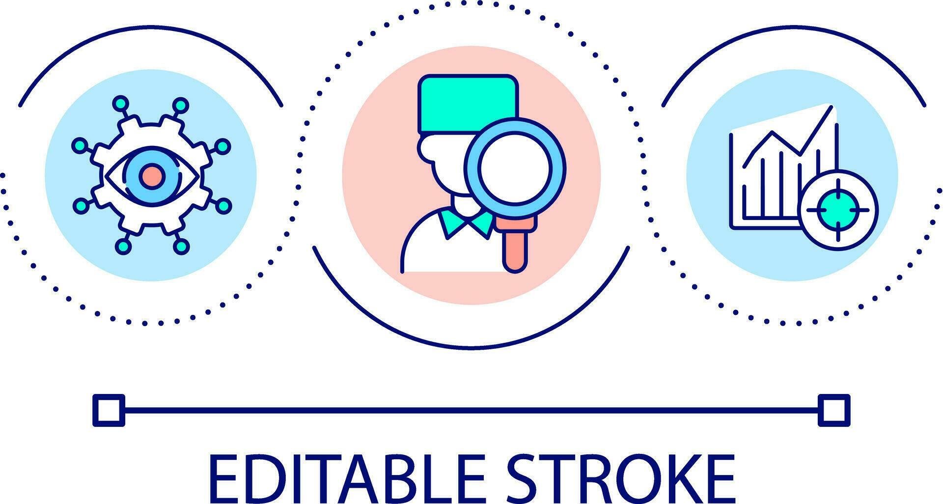 Medical Data Analyzing Loop Concept Icon Systematization And Research Of Information