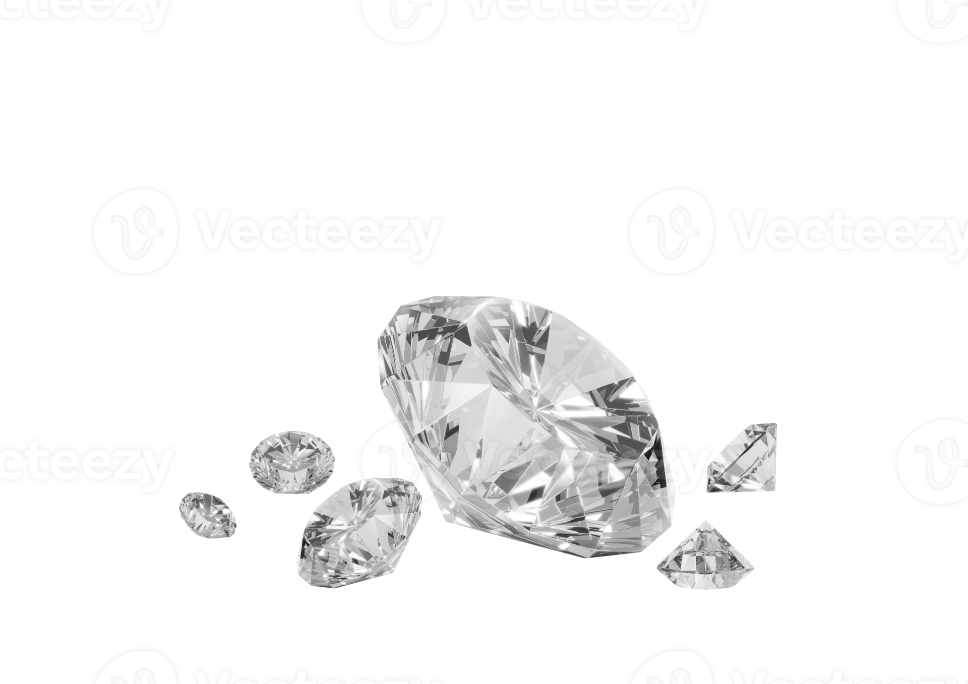 Shiny brilliant diamond placed on transparent background 24851137 PNG