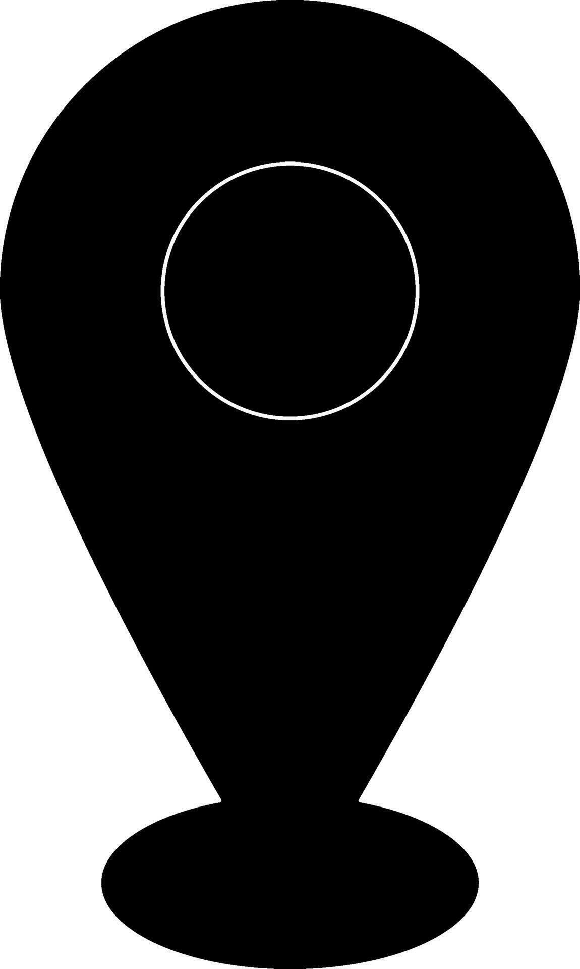 Black map pointer. 24851202 Vector Art at Vecteezy
