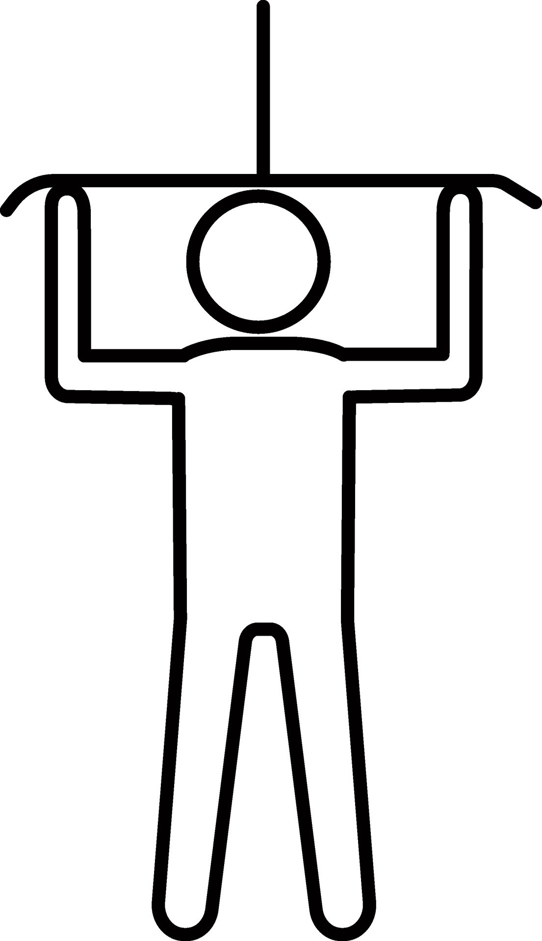 Man doing pull down exercise. 24853011 Vector Art at Vecteezy