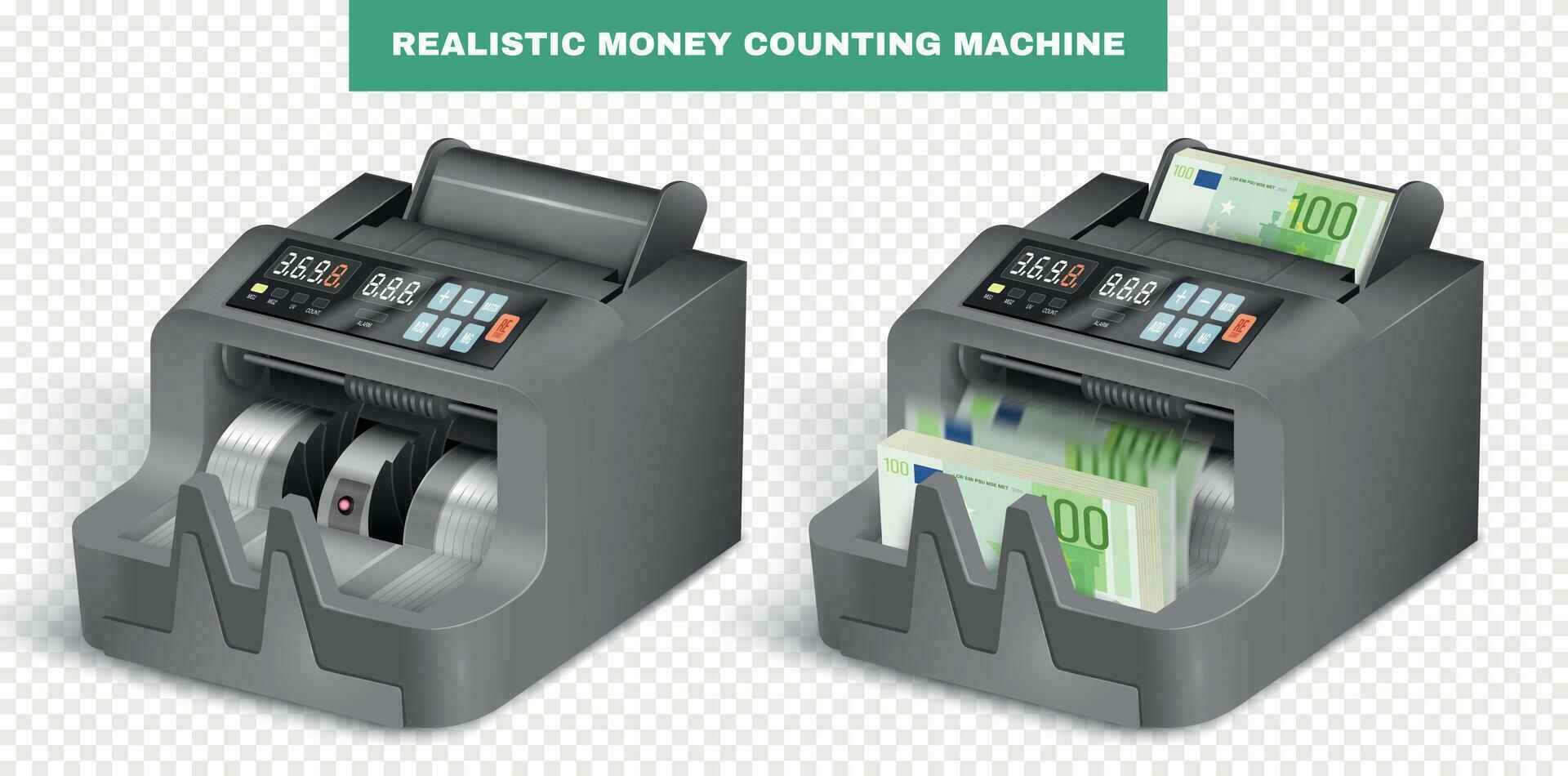 Money Counting Machine Set 24853315 Vector Art At Vecteezy 8904