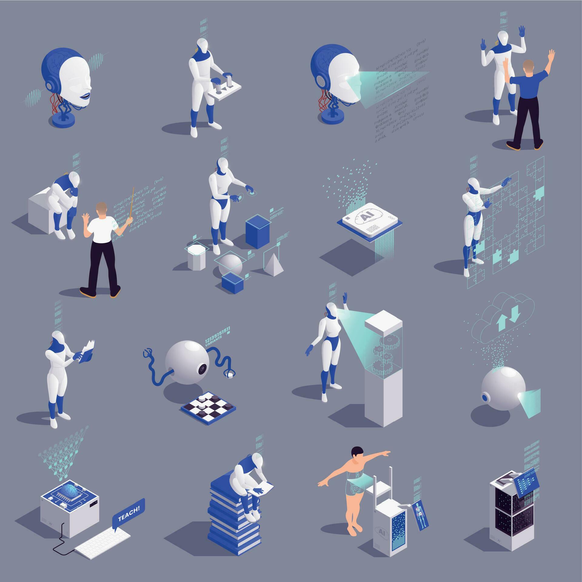 Machine Learning Icon Set 24853353 Vector Art at Vecteezy