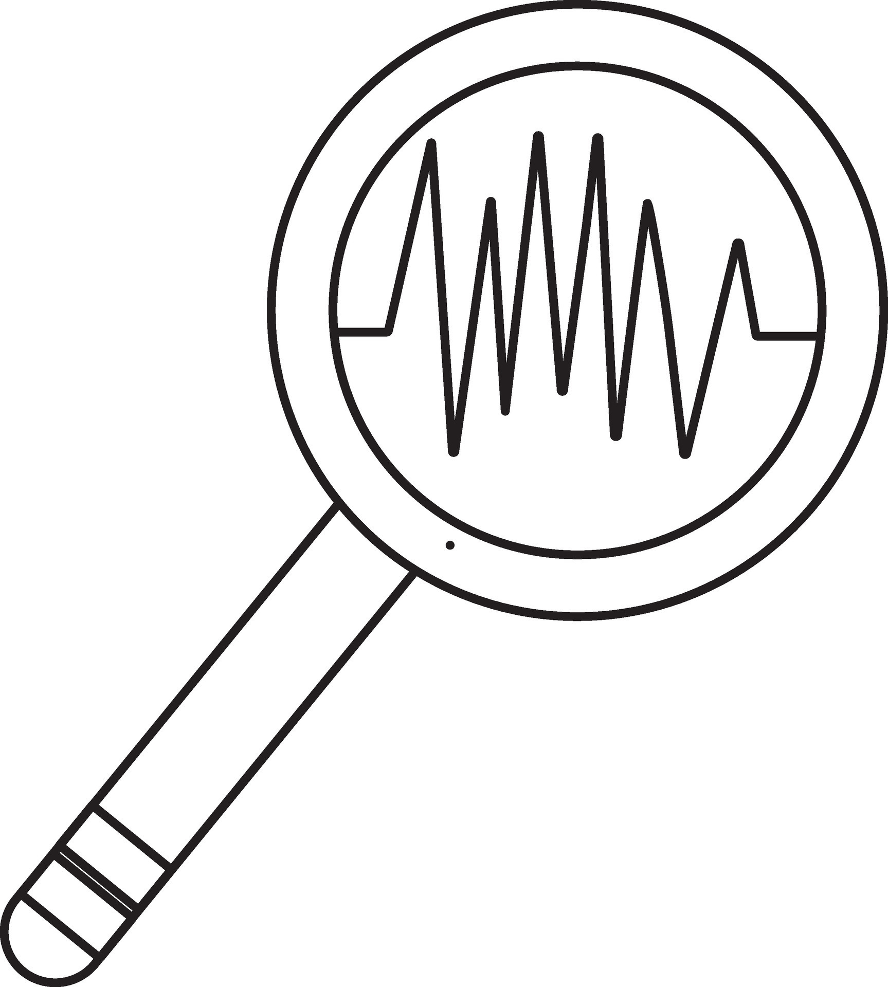 Line Art Illustration Of A Magnifying Glass 24860667 Vector Art At Vecteezy