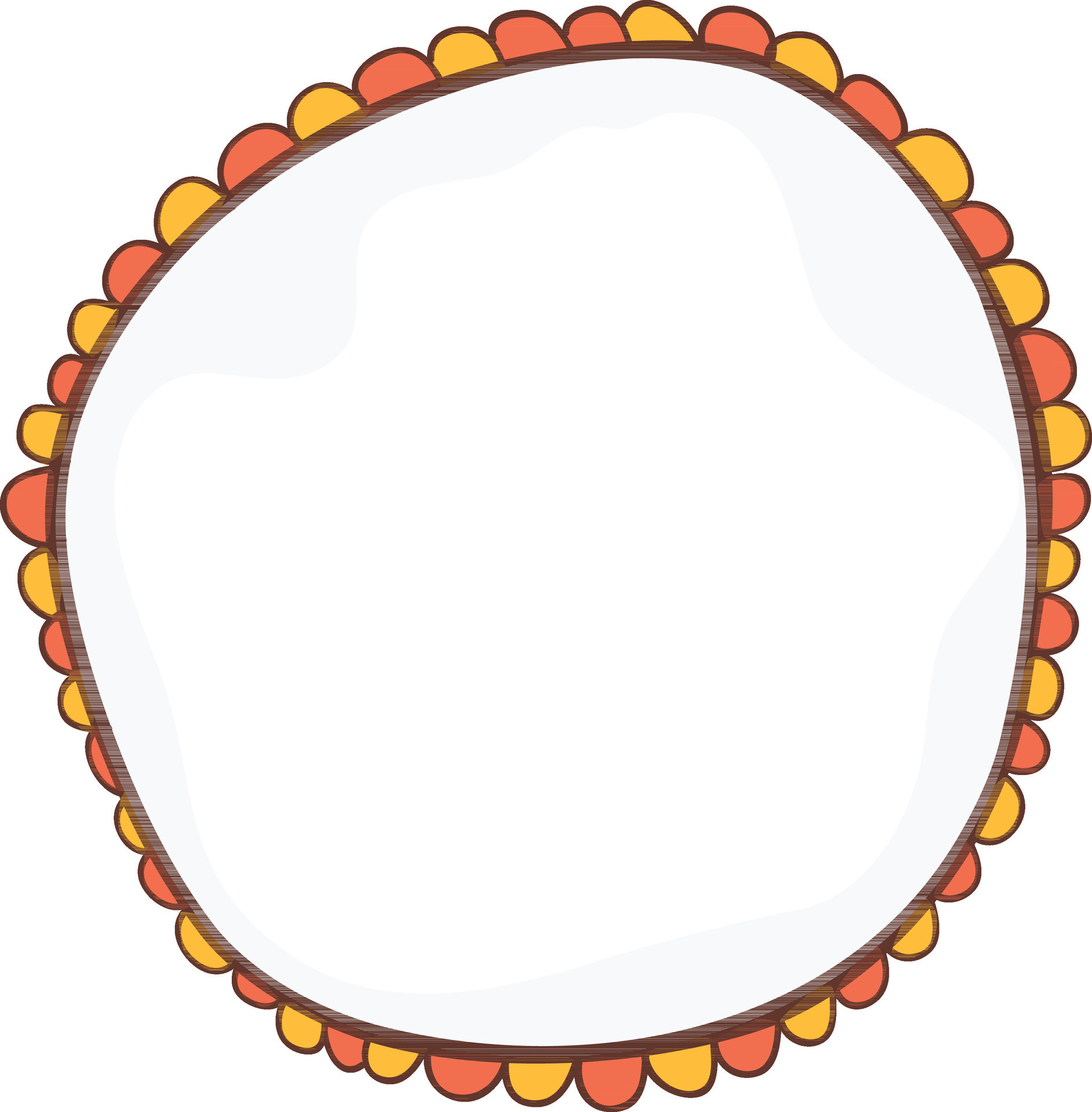 Round shape blank frame design. 24861607 Vector Art at Vecteezy