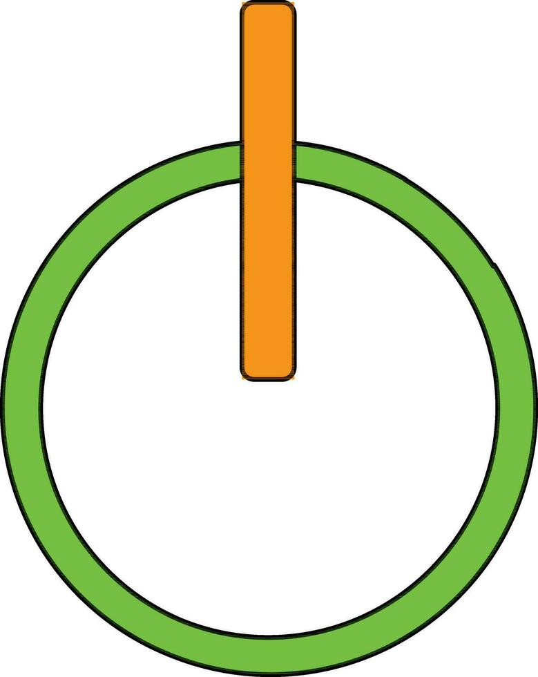 Power button icon in color with stroke for multimedia concept. 24864386 ...