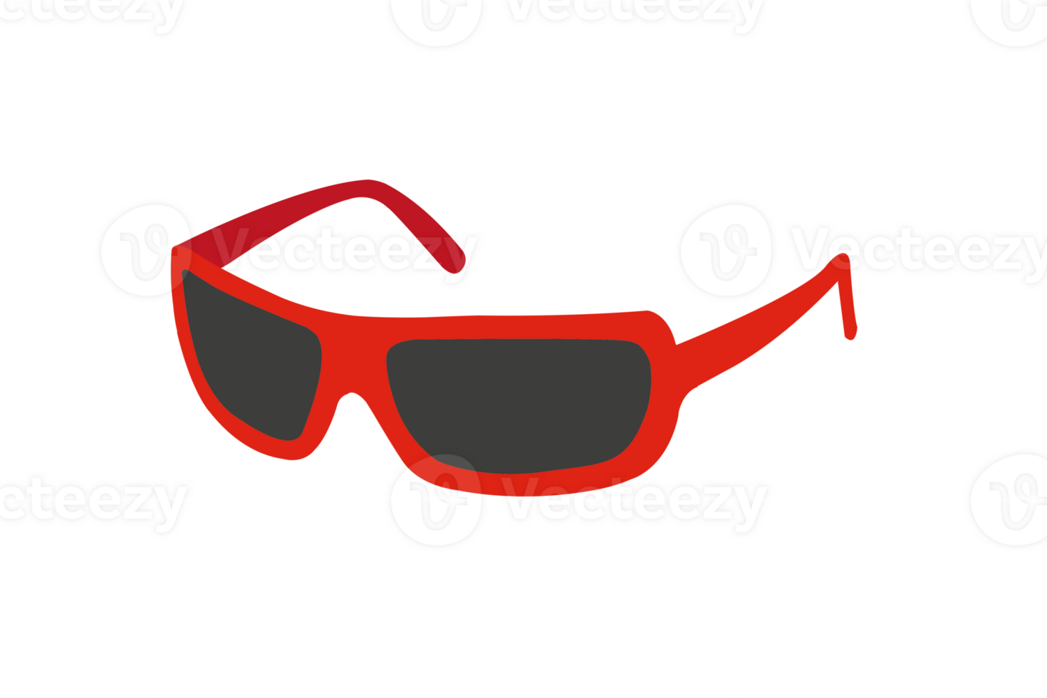 Red Plastic Sunglasses Summer And Travel Accessories 24865162 Png