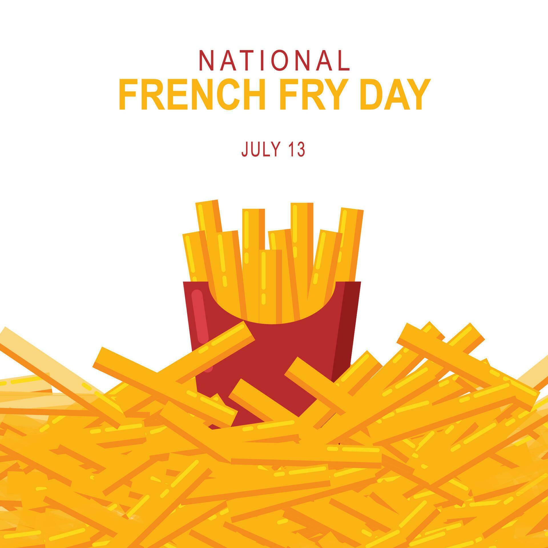 National French Fry Day background. 24869182 Vector Art at Vecteezy