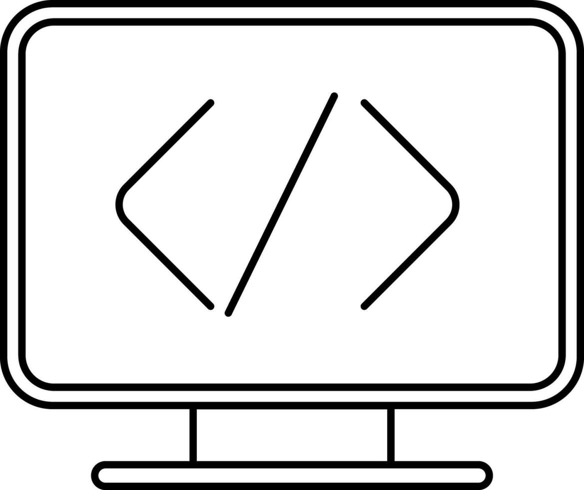 Vector Coding Sign Or Symbol 24869417 Vector Art At Vecteezy