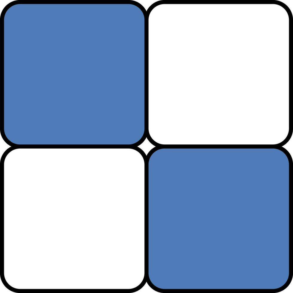 Four Boxes Icon In Blue And White Color. 24869657 Vector Art at Vecteezy