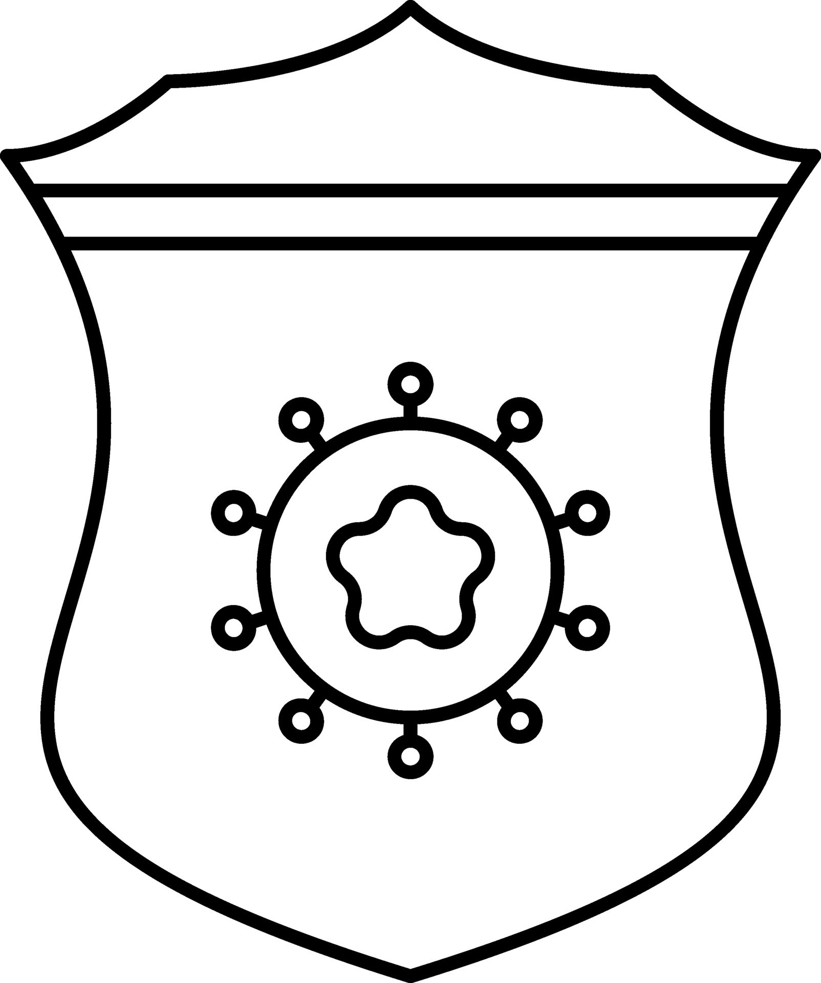 Virus Protection Shield Icon In Line Art. 24869882 Vector Art at Vecteezy Virus Protection Shield Icon In Line Art. 24869882 Vector Art at Vecteezy