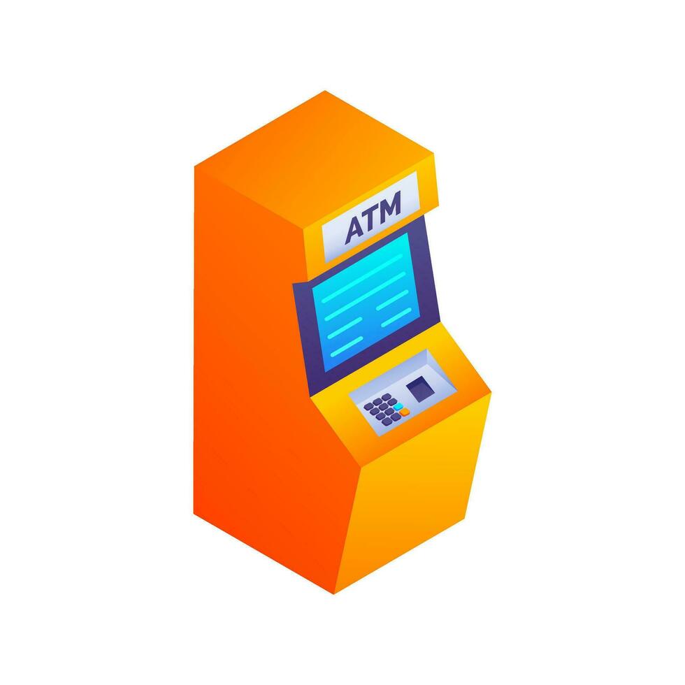 Illustration of a atm machine. 24869995 Vector Art at Vecteezy