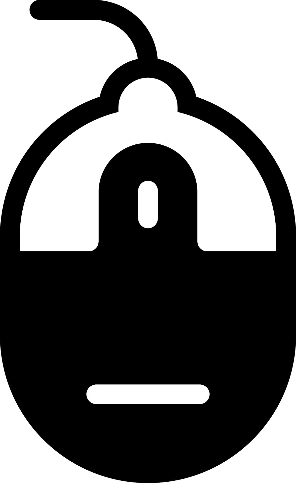 solid icon for mouse 24870156 Vector Art at Vecteezy