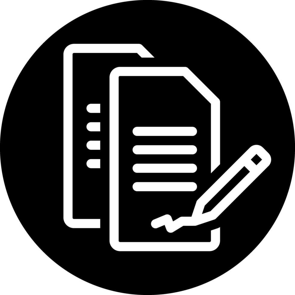 solid icon for contract 24870294 Vector Art at Vecteezy