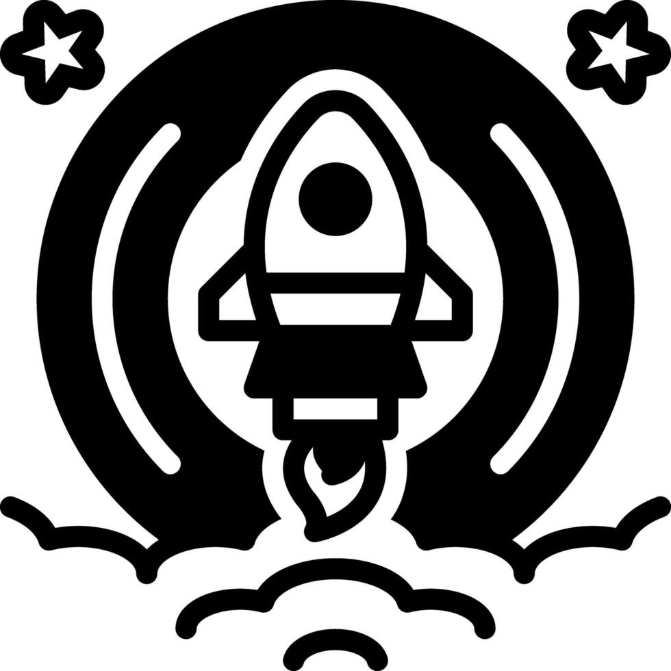 solid icon for launch 24870566 Vector Art at Vecteezy