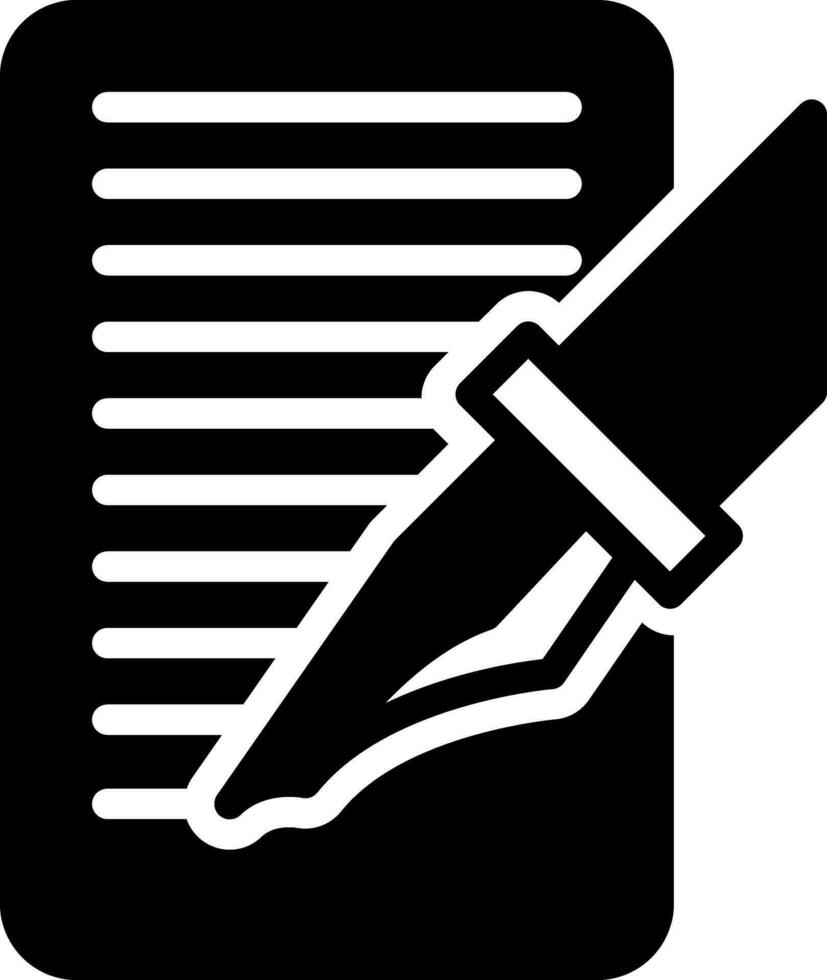 solid icon for write 24870575 Vector Art at Vecteezy
