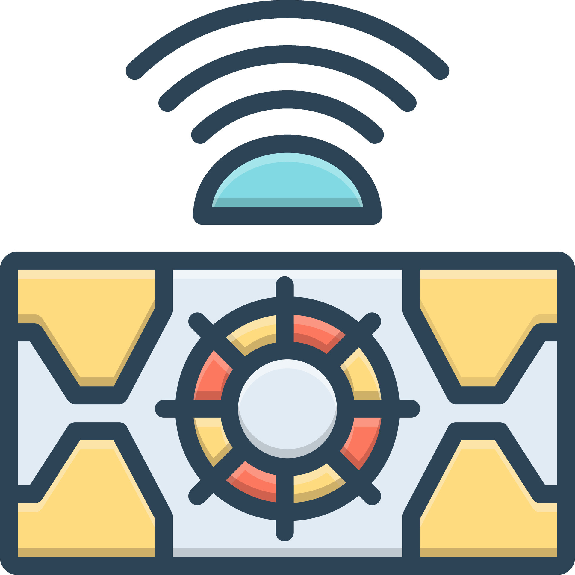 color icon for sensor 24870583 Vector Art at Vecteezy