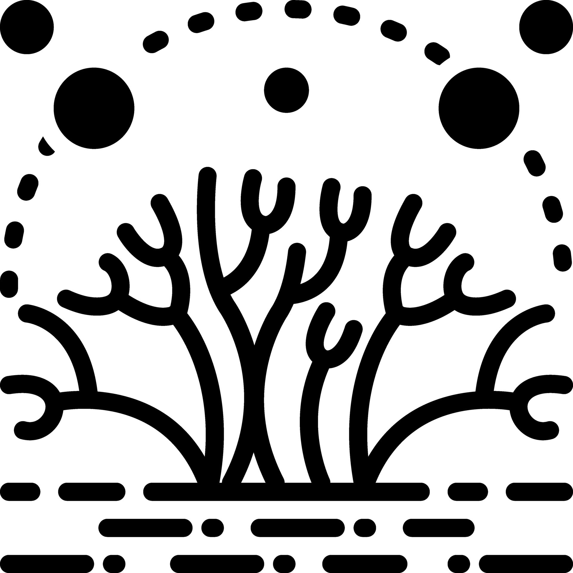 solid icon for algae 24870617 Vector Art at Vecteezy