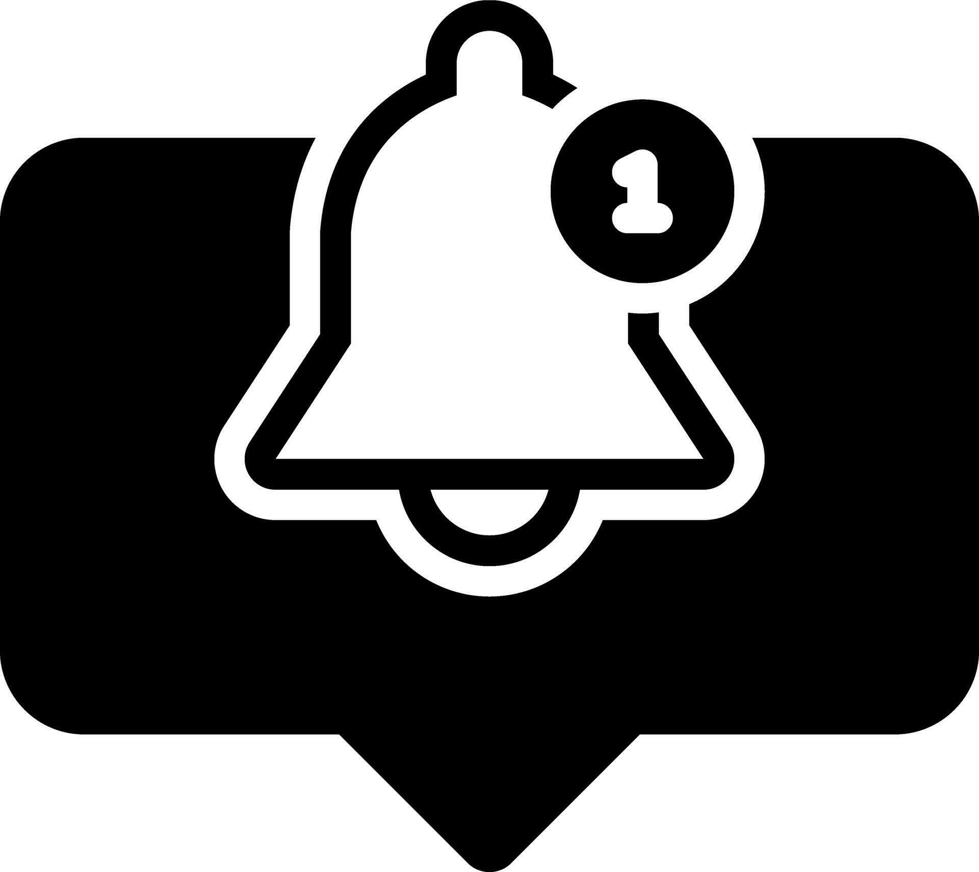 solid icon for notifications 24870732 Vector Art at Vecteezy