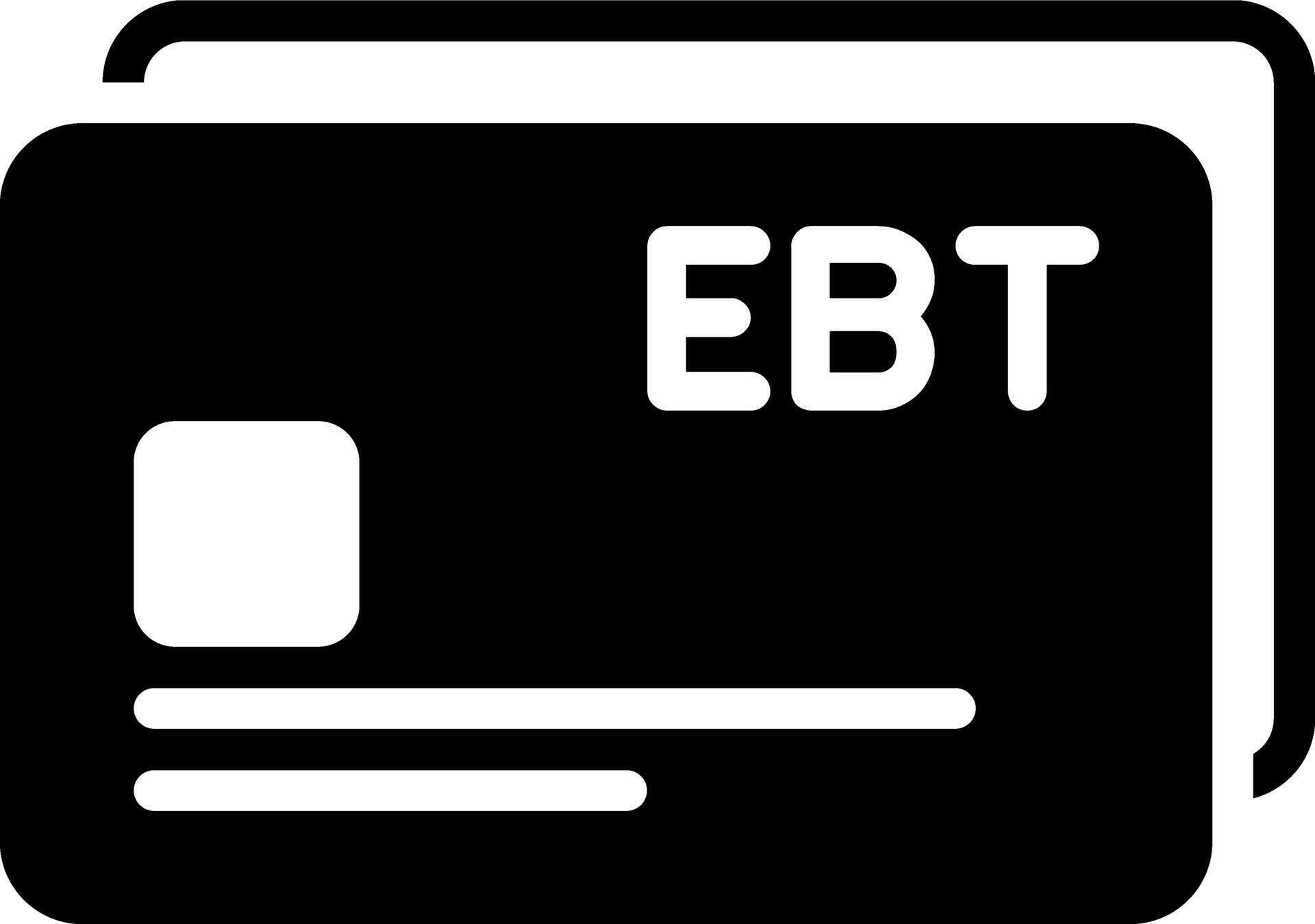 solid icon for ebt 24870839 Vector Art at Vecteezy