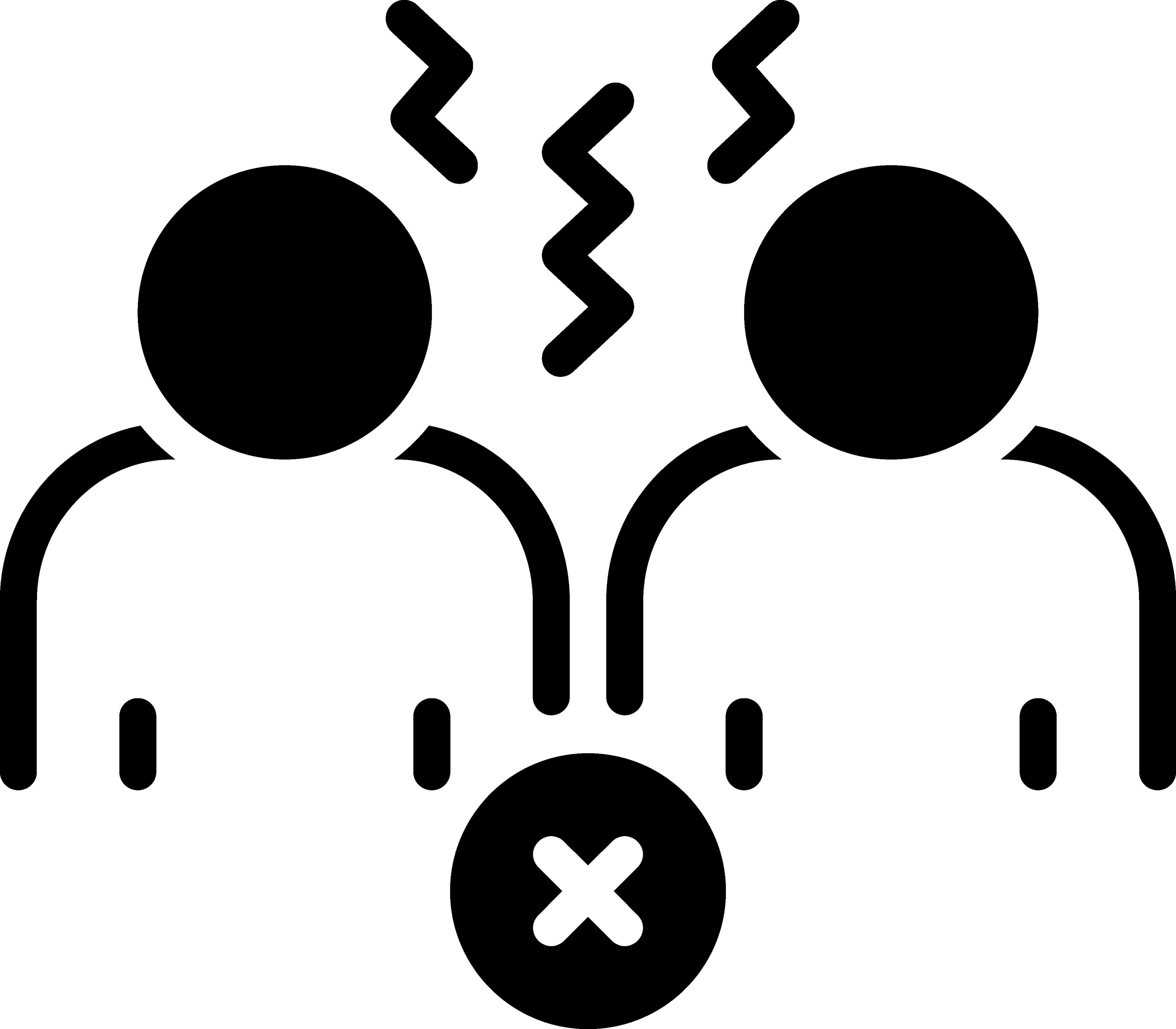 sólido icono para incompatible 24870973 Vector en Vecteezy