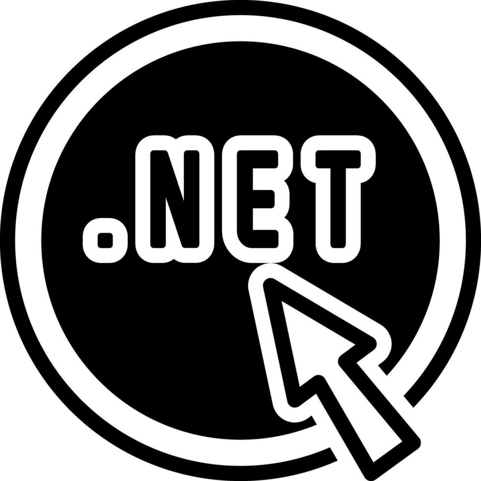 solid icon for dotnet 24871582 Vector Art at Vecteezy