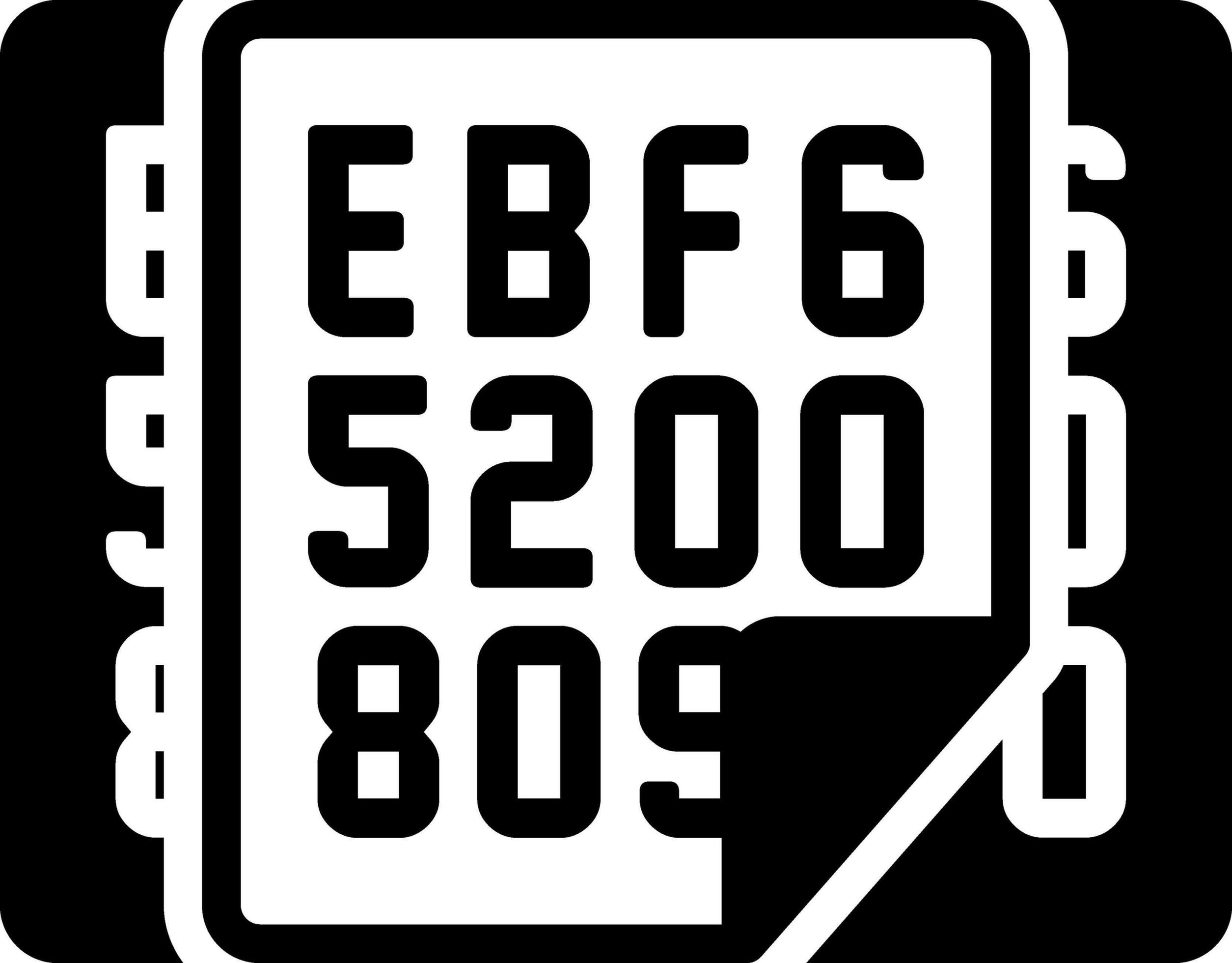 solid icon for hexadecimal 24871716 Vector Art at Vecteezy