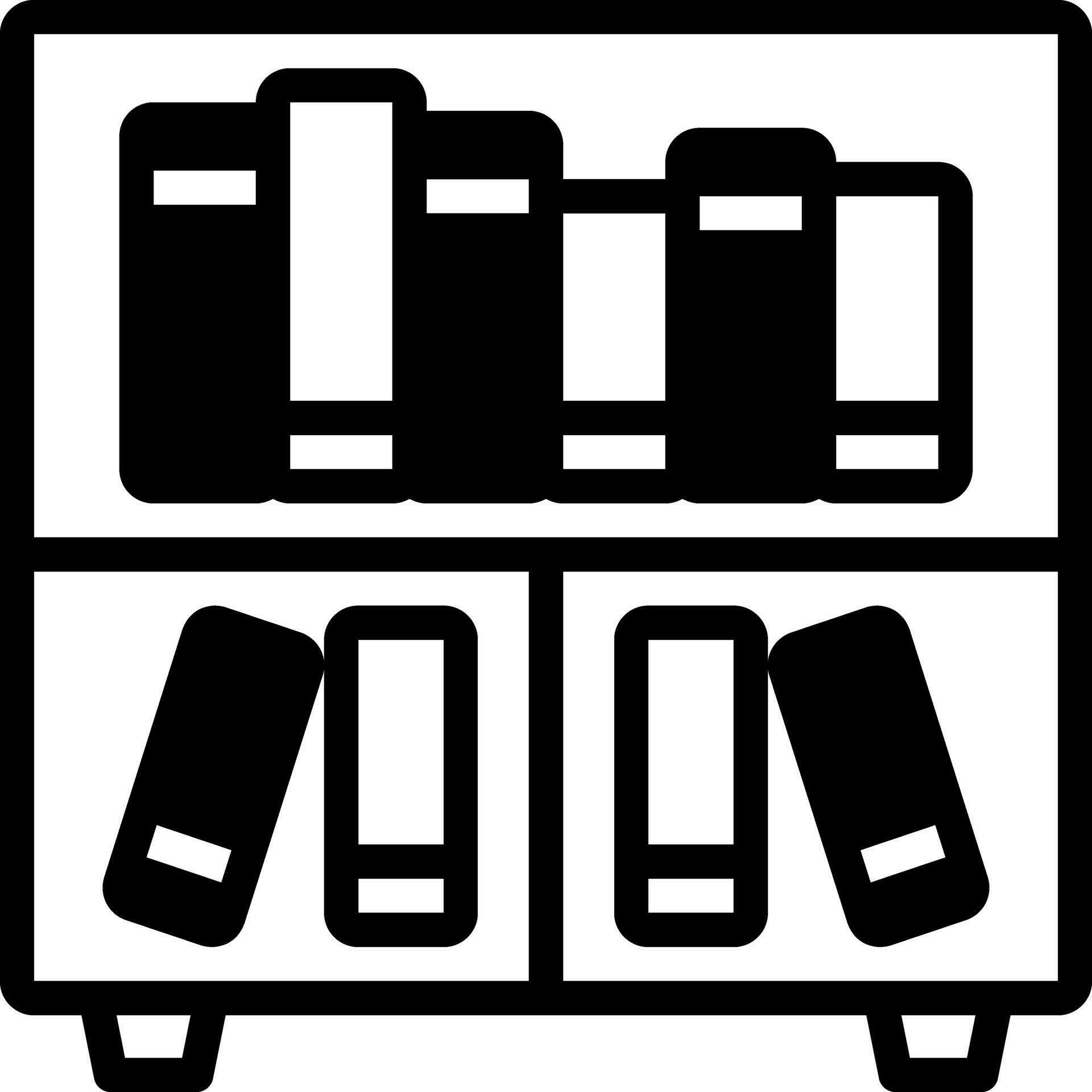 solid icon for library 24871778 Vector Art at Vecteezy