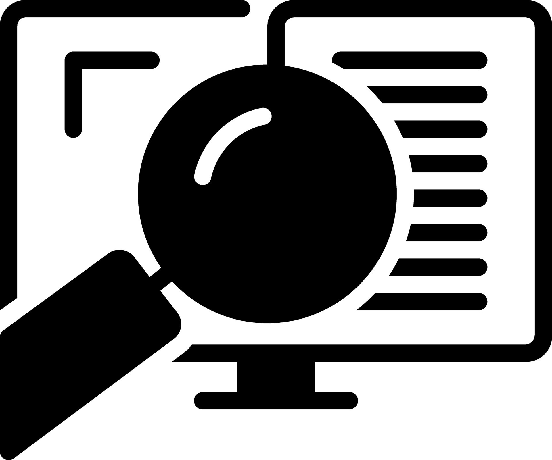 solid icon for auditing 24874501 Vector Art at Vecteezy